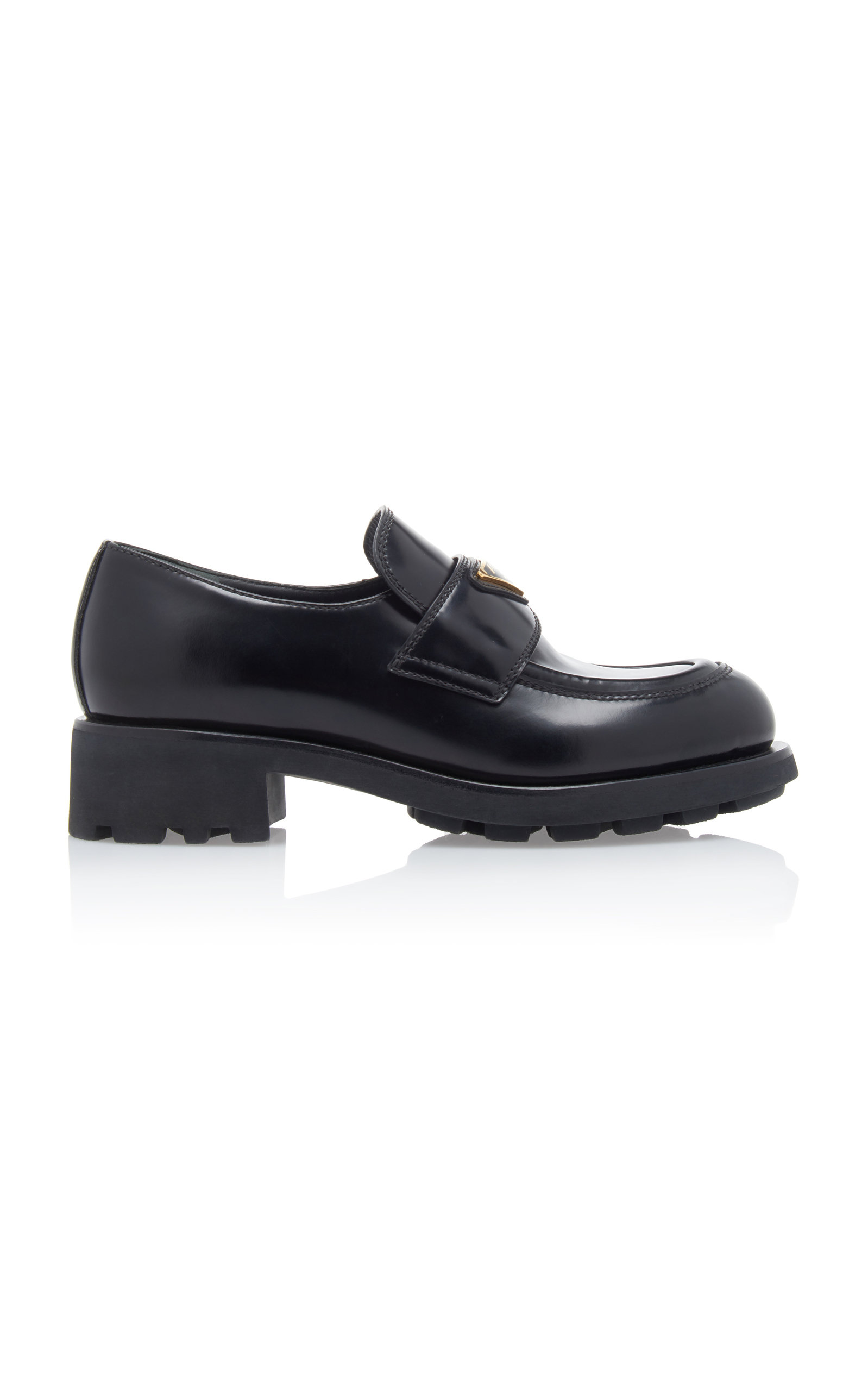 Platform Loafers Chunky Loafer Prada Prada Leather Platform