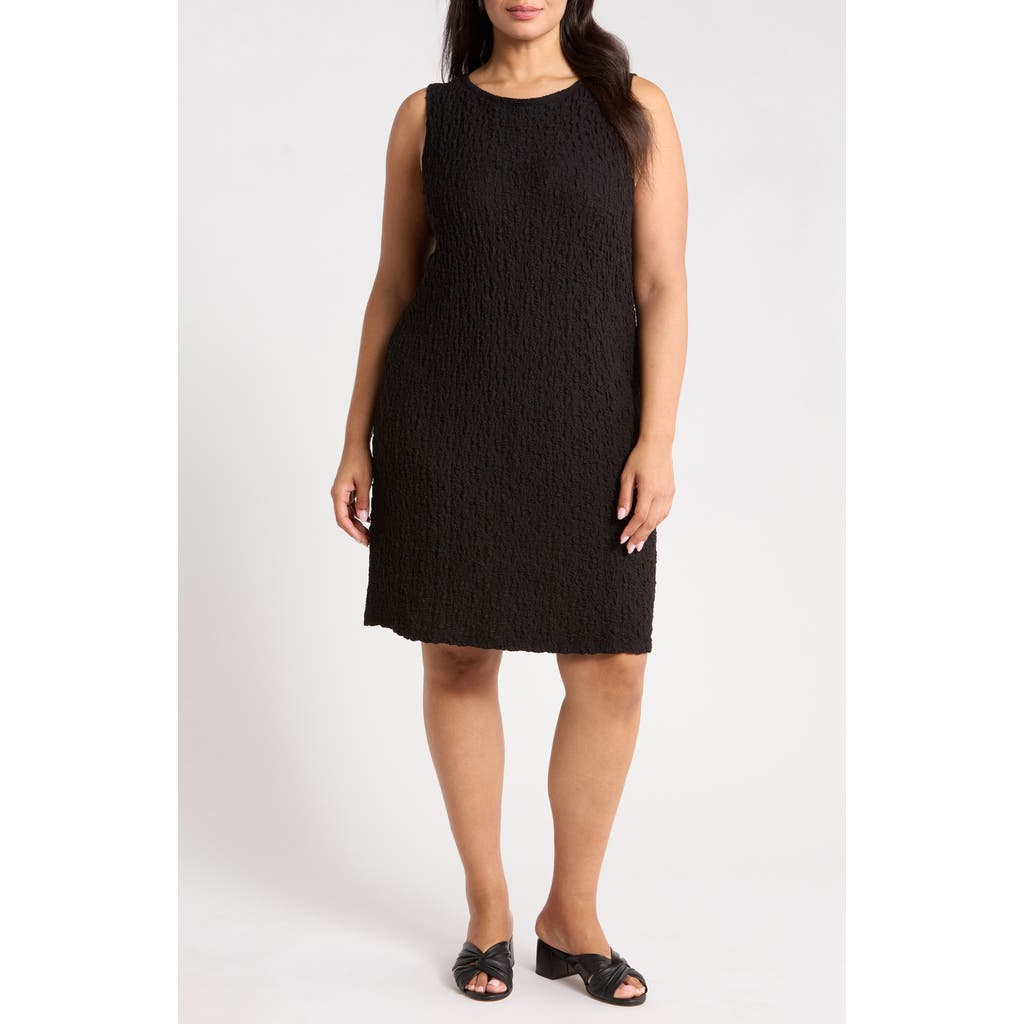 EILEEN FISHER EILEEN FISHER Bateau Neck Textured Dress
