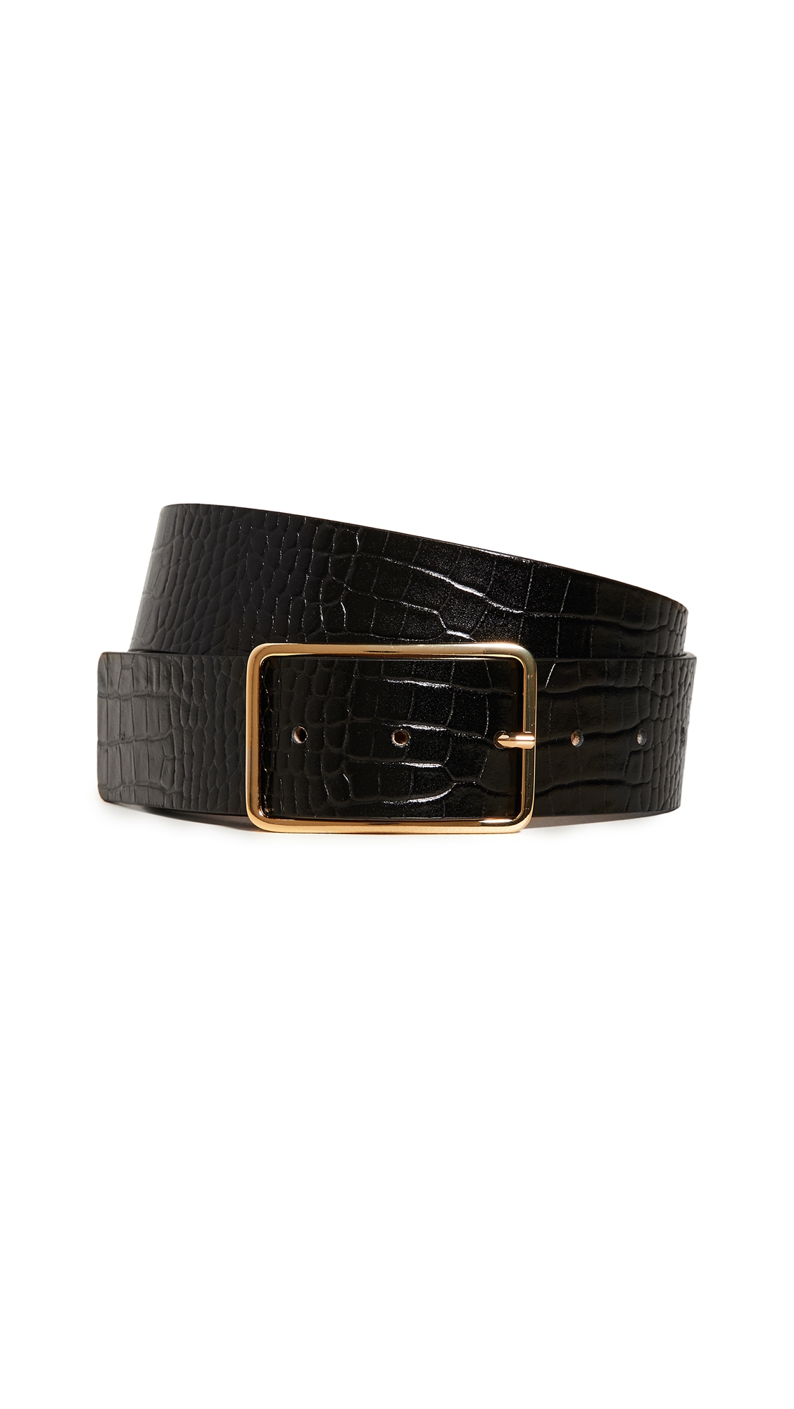 Heaven Mayhem Gaia Croc Belt In Brown In Silver & Brown - 50  display picture 2
