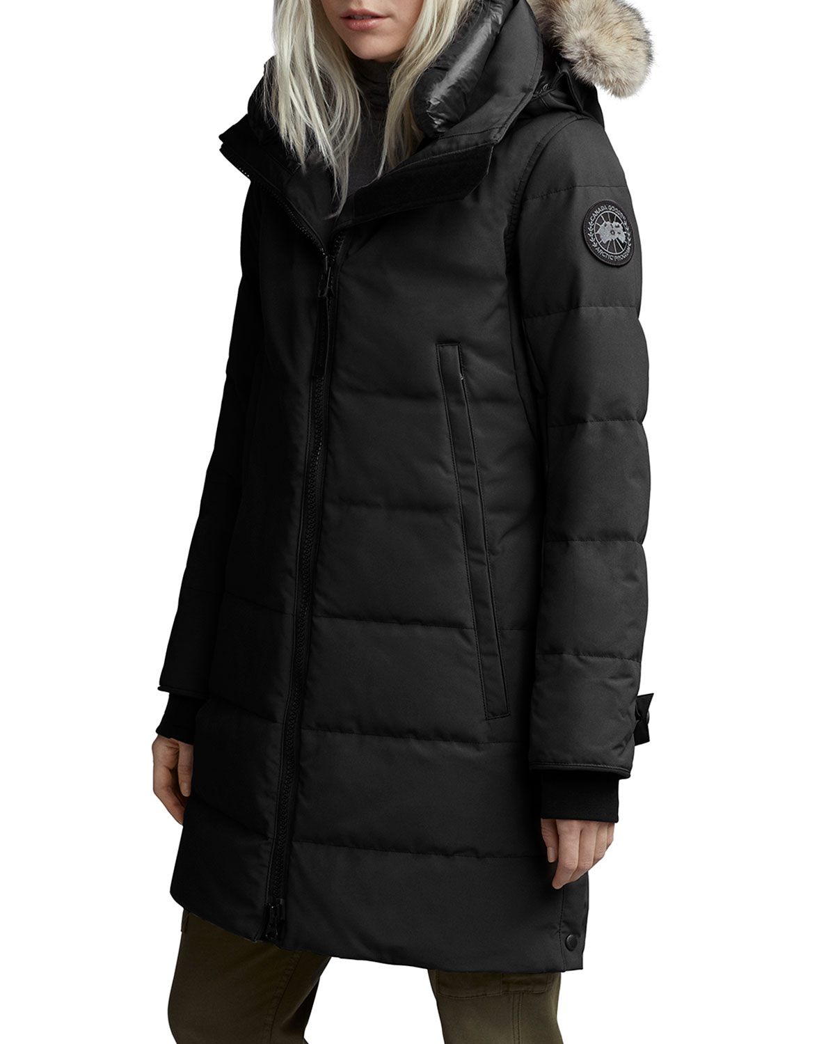 Canada Goose Kenton Fur-Trim Hooded Parka - Black | Editorialist