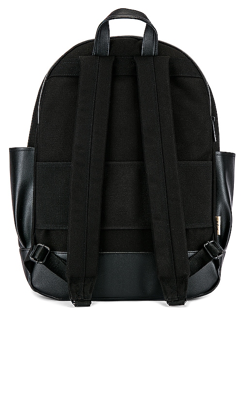 BÉIS \'The Backpack\' in Black Canvas Leather Black Carry BEIS The Expandable Backpack in Black | REVOLVE main image 4