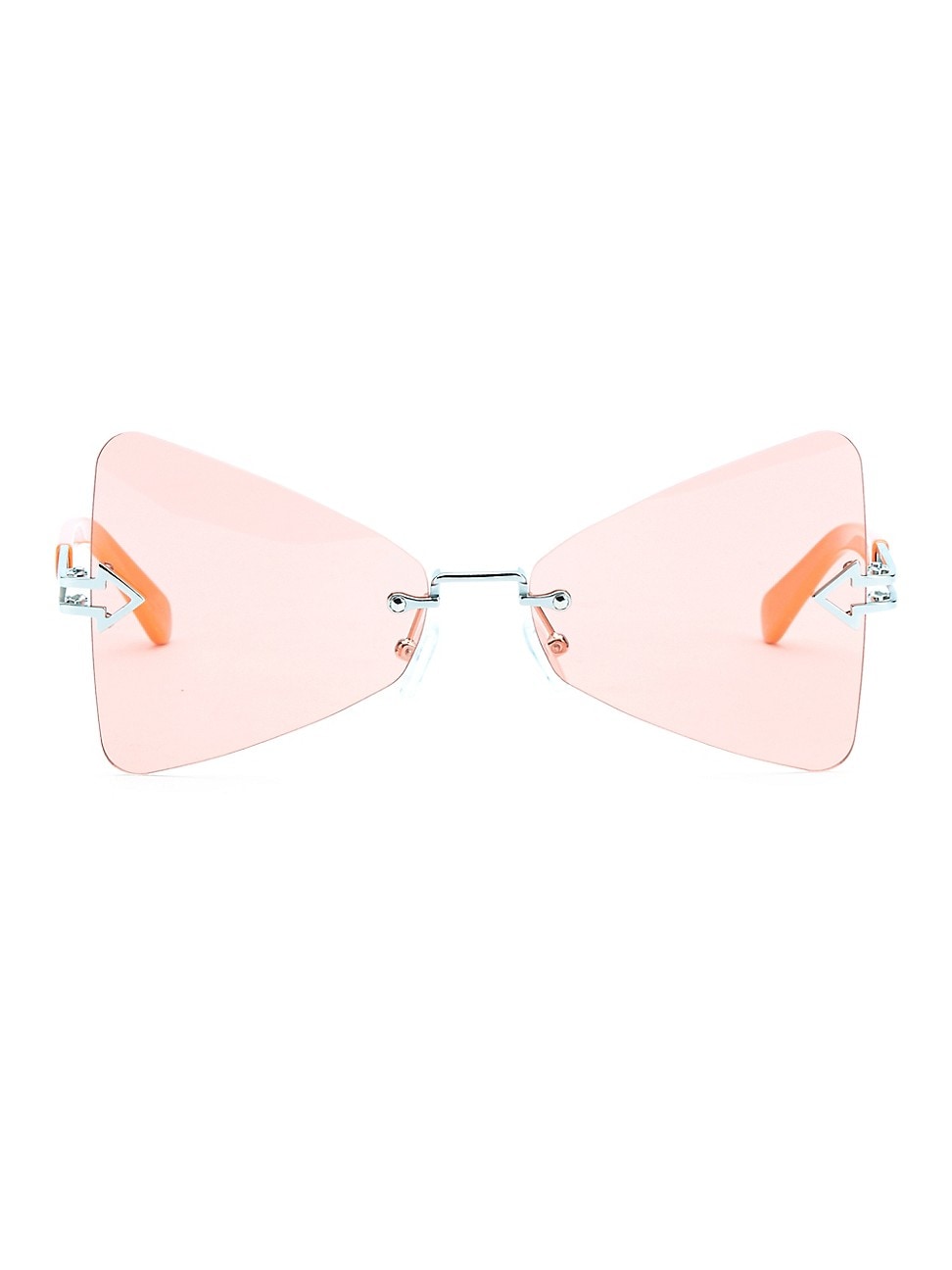 Karen Walker Paradise 57mm Butterfly Sunglasses In Tangerine  display picture 1