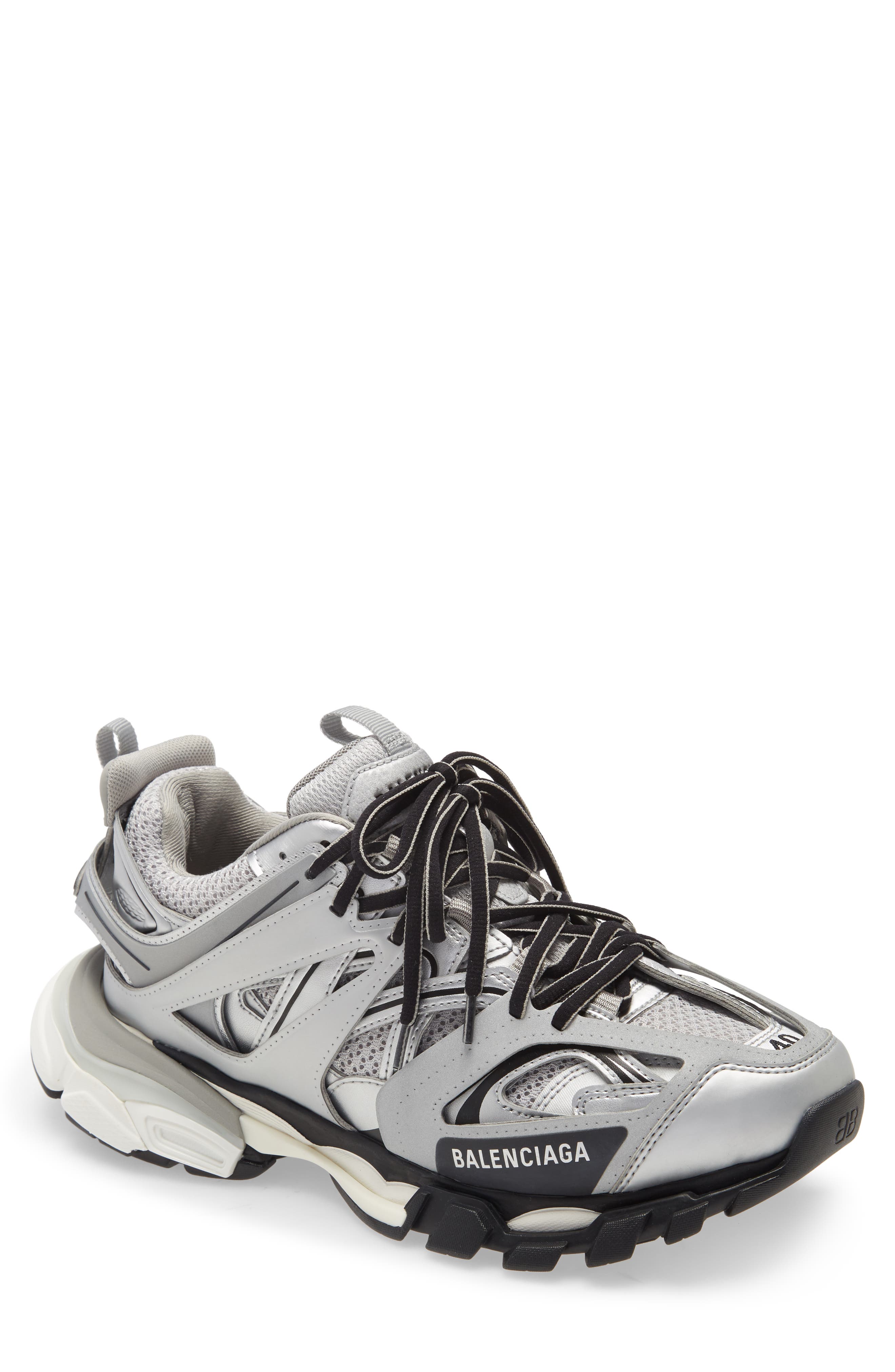 Balenciaga mens Silver and Black track Sneakers Balenciaga Men main image 3