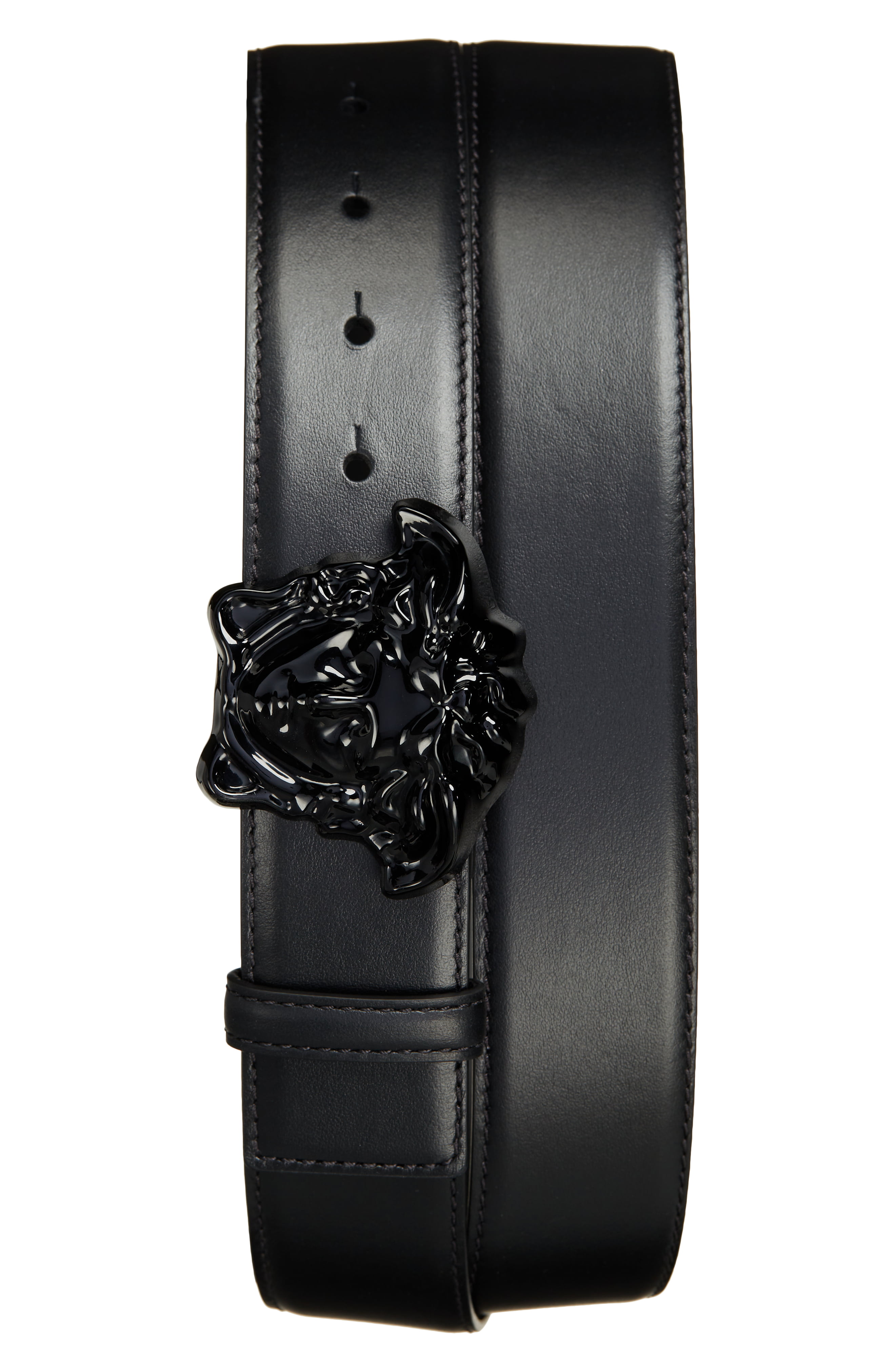 Black versace medusa belt Clearance