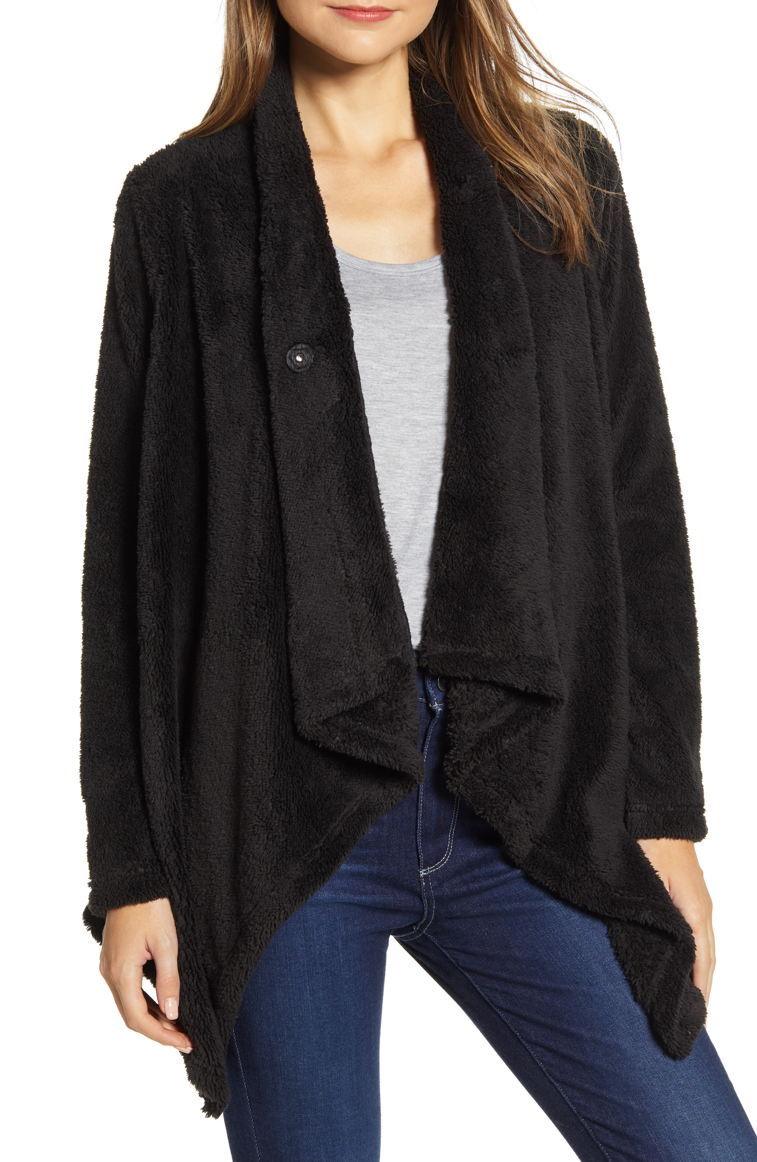 bobeau open front cardigan