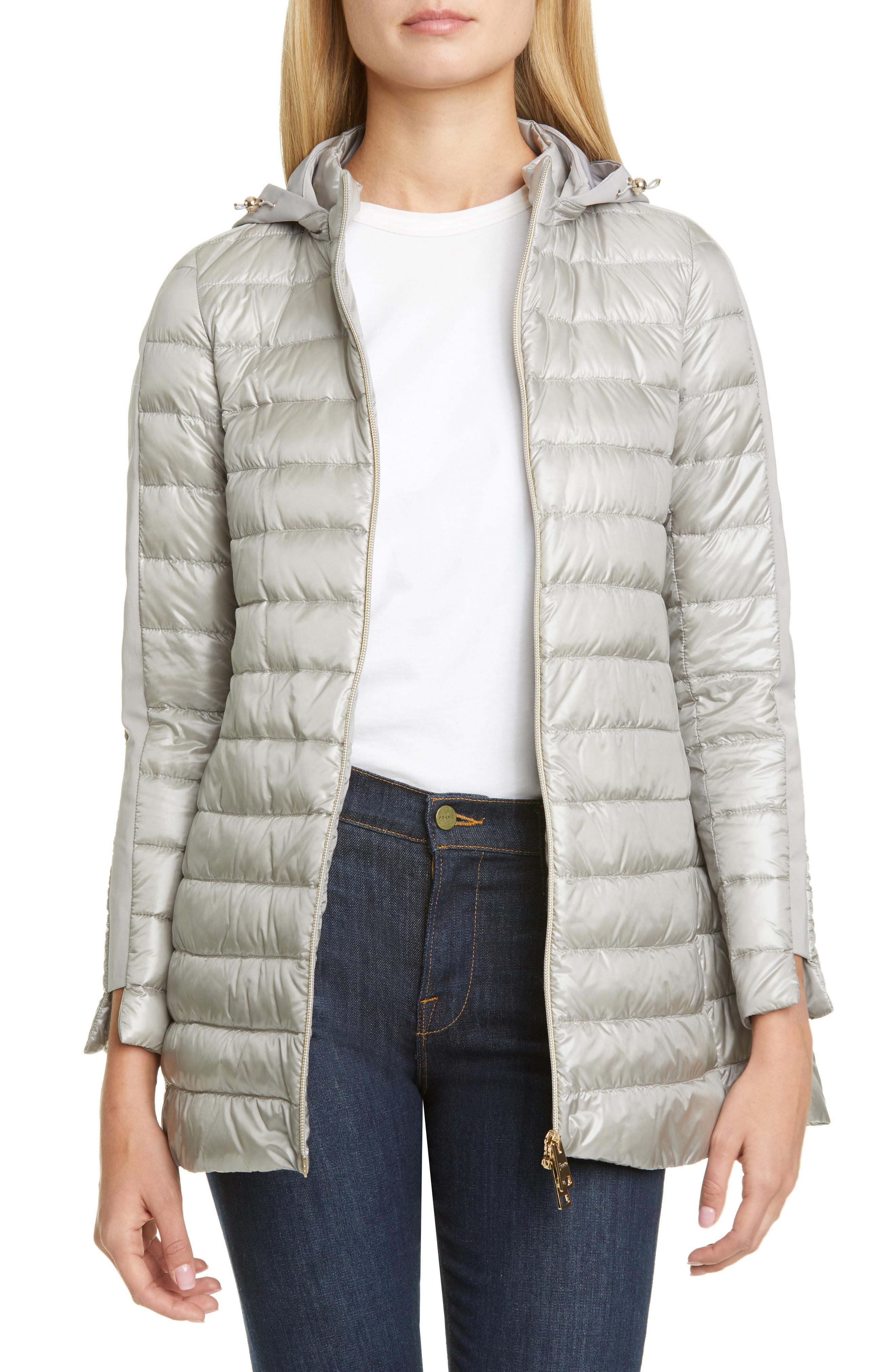 High low puffer coat Clearance