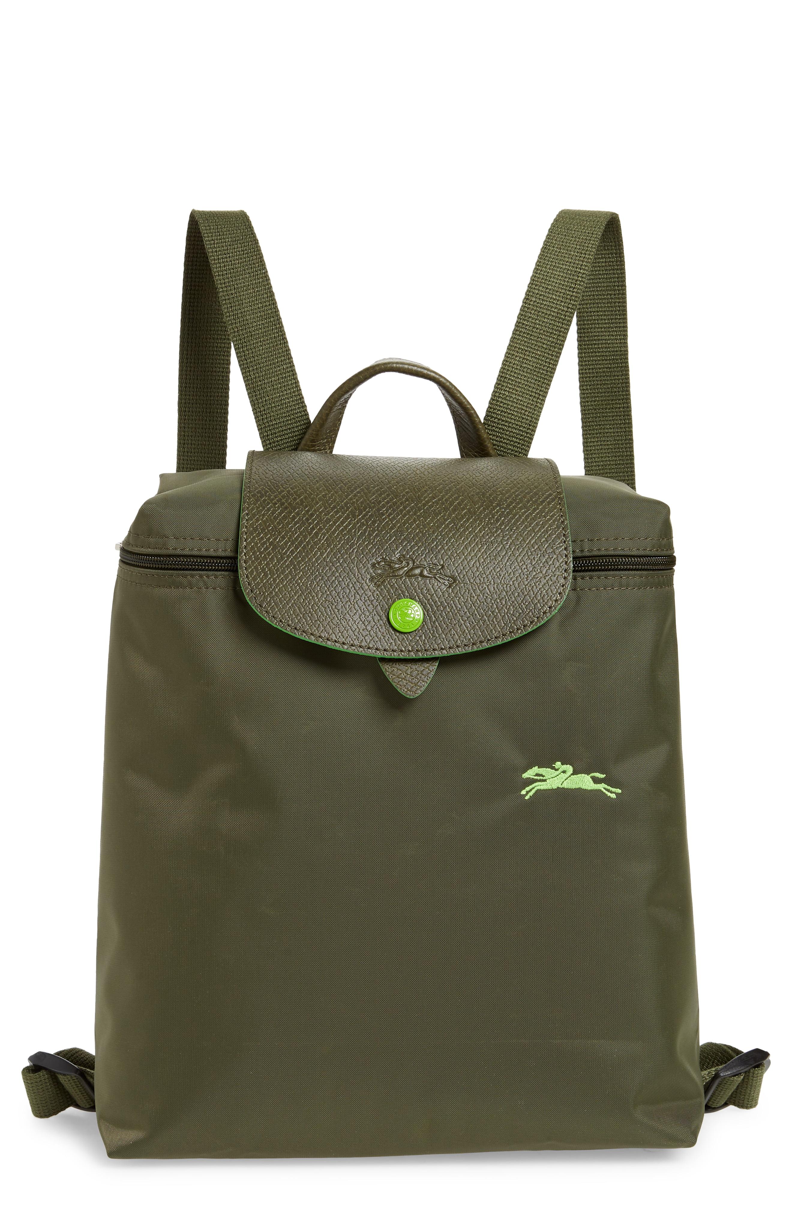 longchamp backpack green