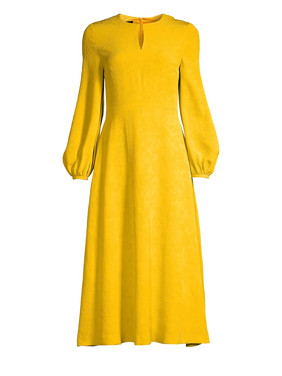 Escada Women S Dehla Silk Jacquard Midi Dress Yellow Diamond Editorialist
