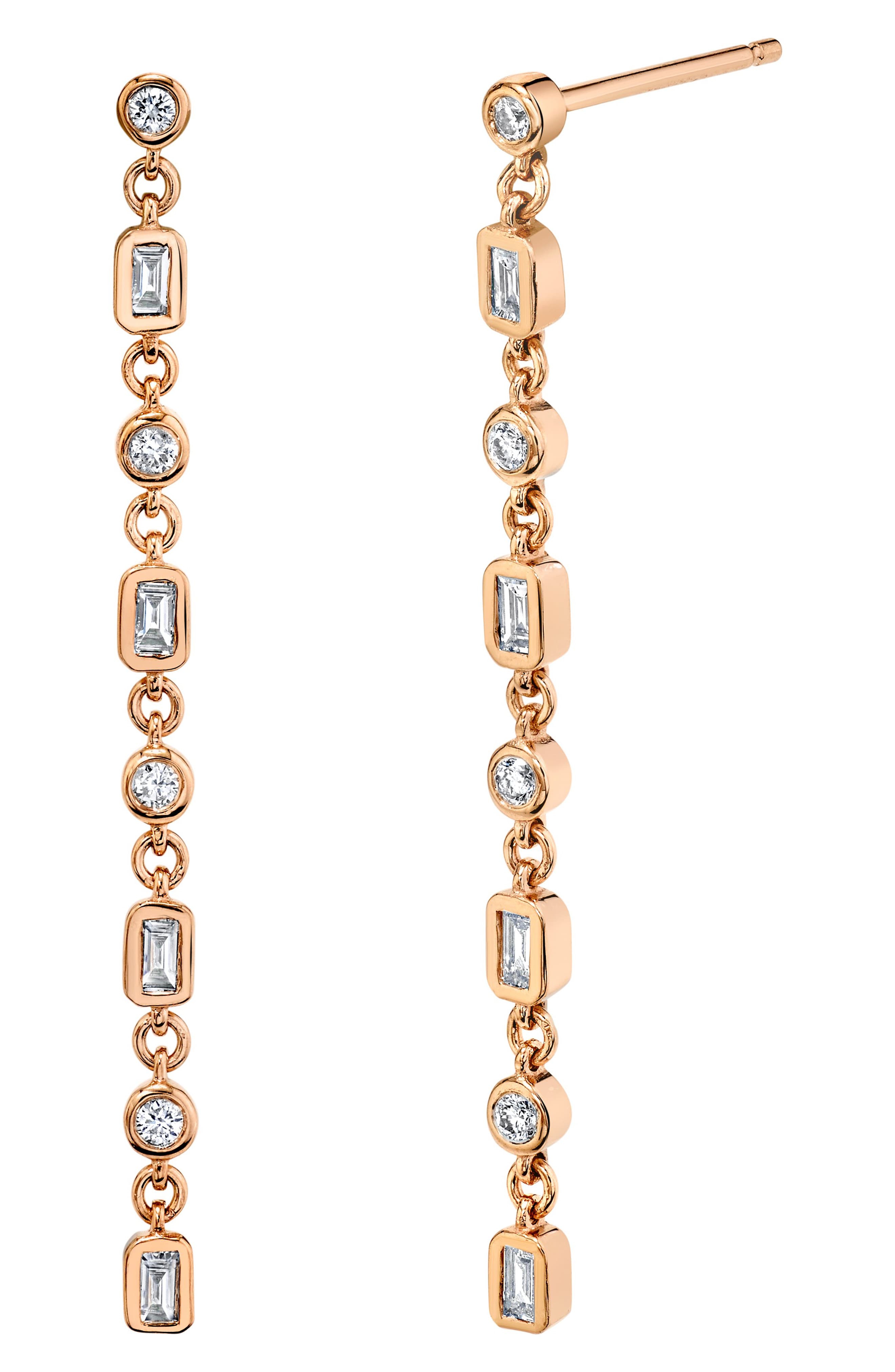Shay Infinity Drop Earrings - Diamond | Editorialist