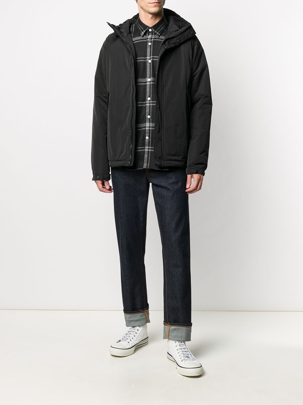 ASPESI Zip-Up Hooded Jacket