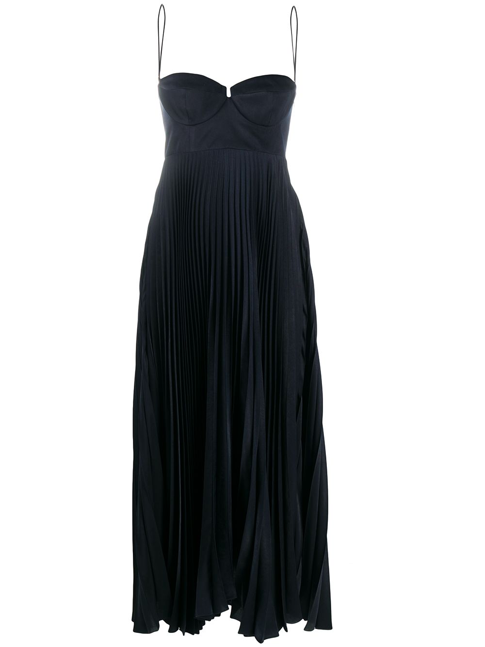 magda butrym pleated crepe maxi dress Magda Butrym Pleated Maxi Dress In Blue - 25% Off
