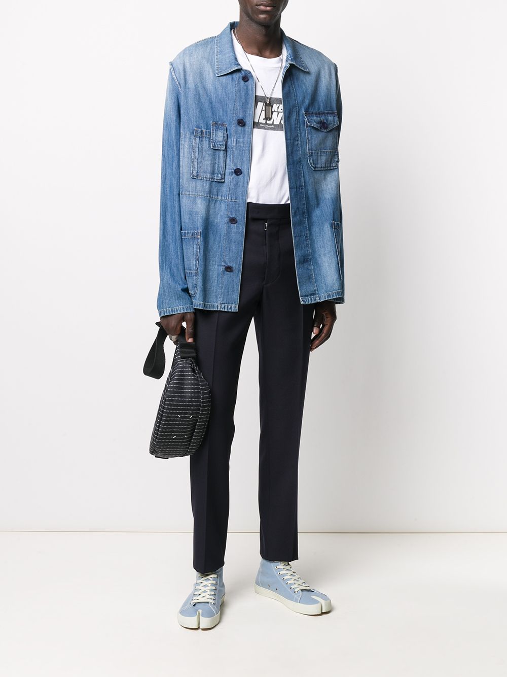 MAISON MARGIELA Tapered Leg Tailored Trousers