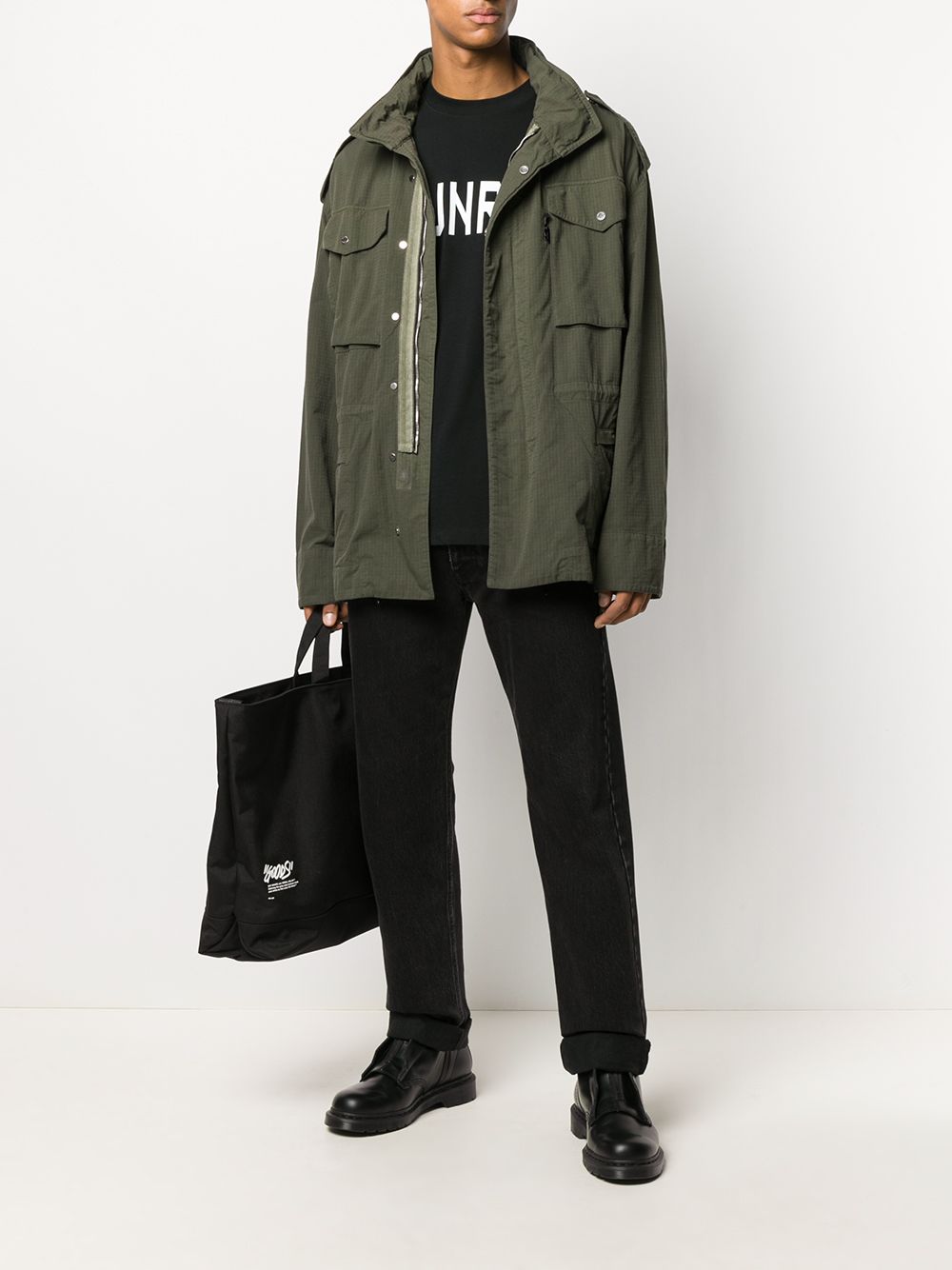 OFF-WHITE Off-White Hooded Arrows-Print Jacket