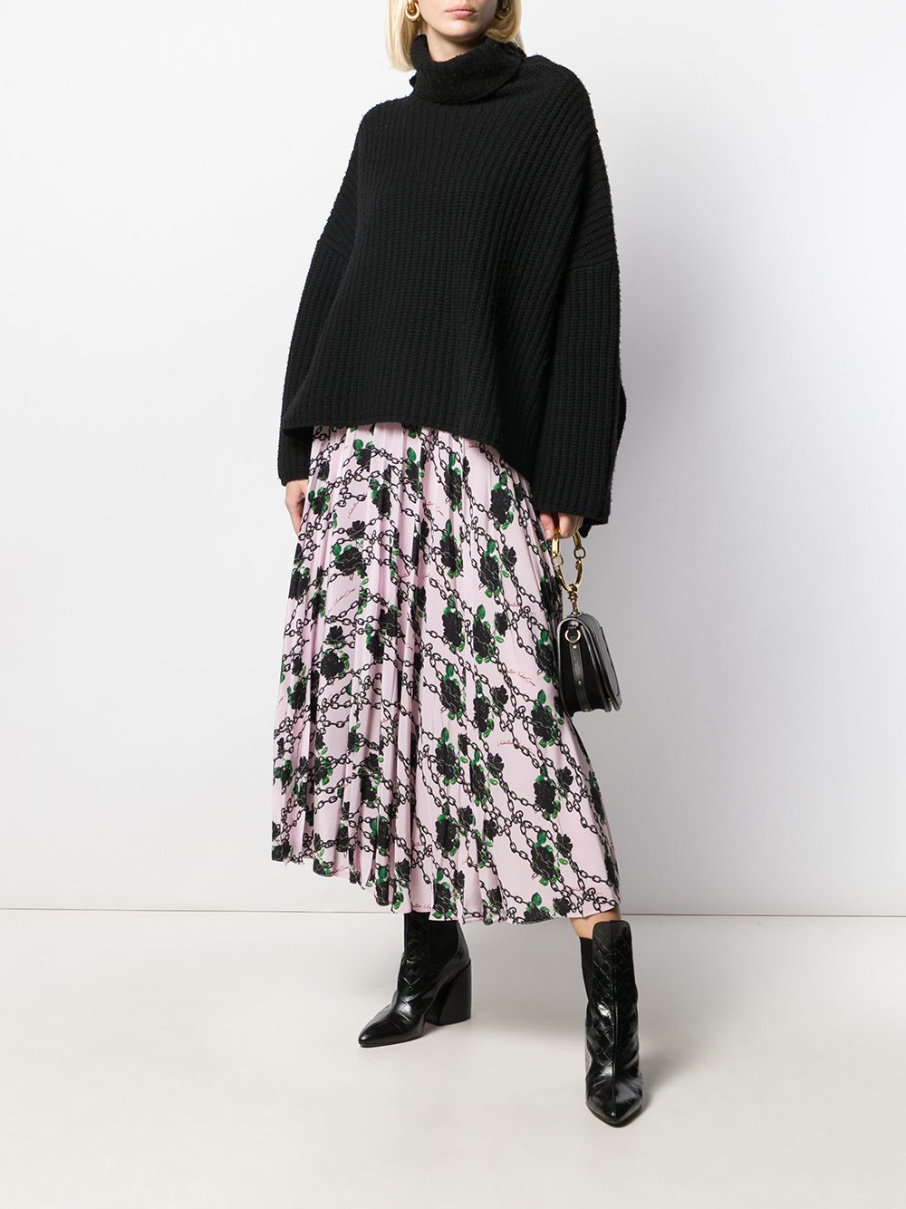 VALENTINO Valentino Garavani x Undercover Silk Pleated Skirt
