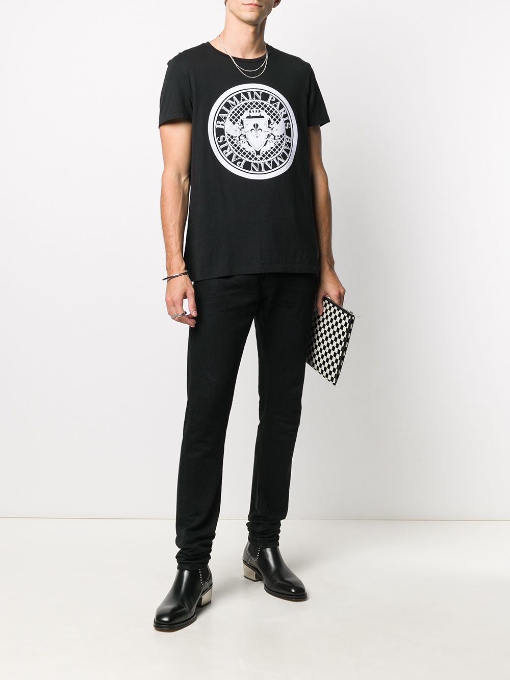 BALMAIN BALMAIN Flocked Coin T-Shirt