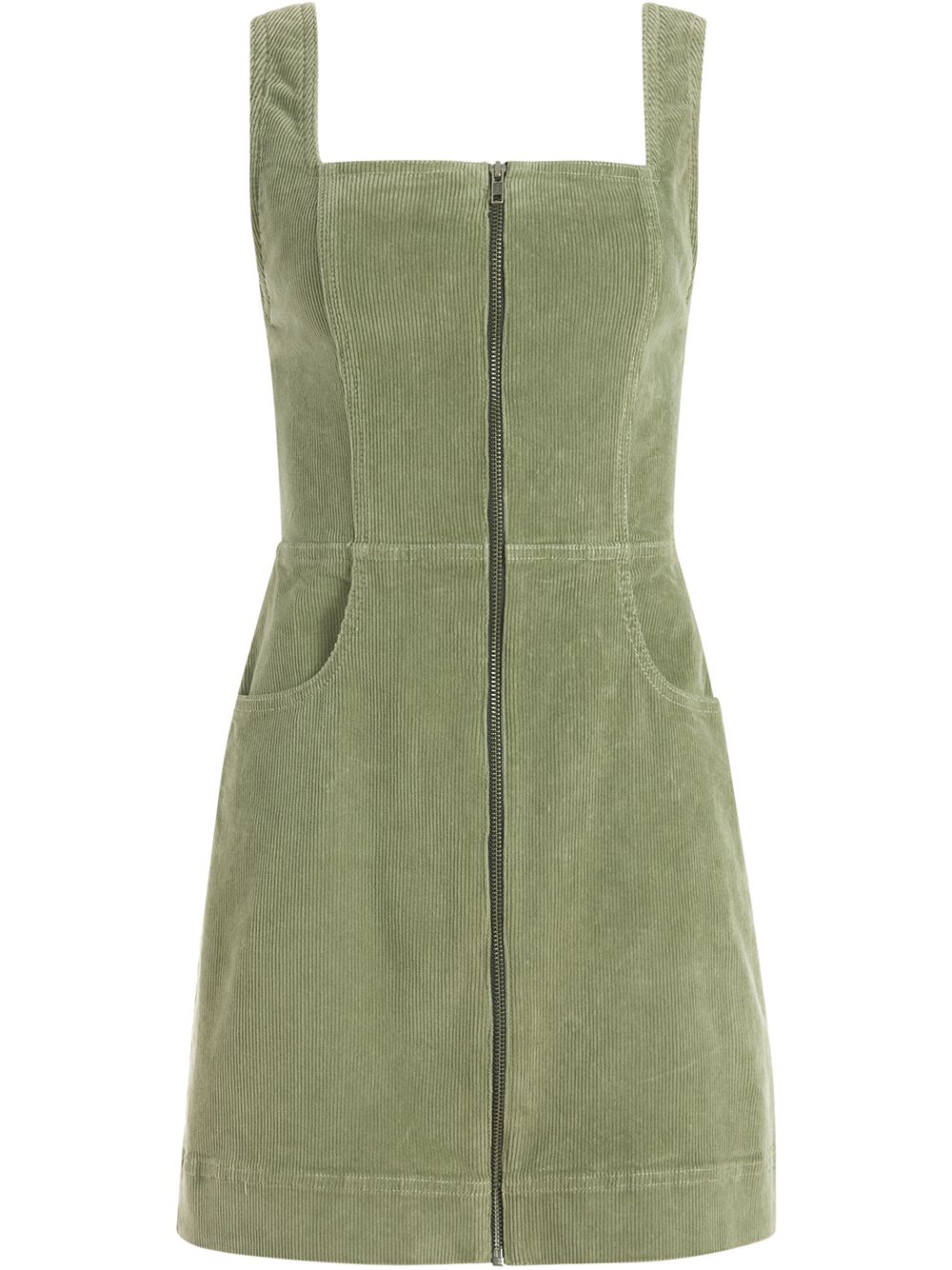 Alice + Olivia Renita Corduroy Mini Dress In Green - 50% Off | Editorialist