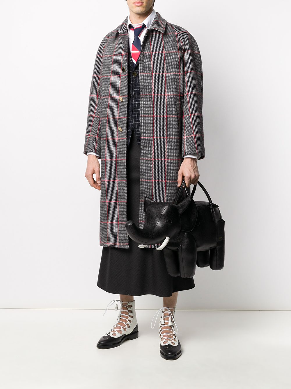 THOM BROWNE Thom Browne Elephant Bag in Pebble Grain Leather