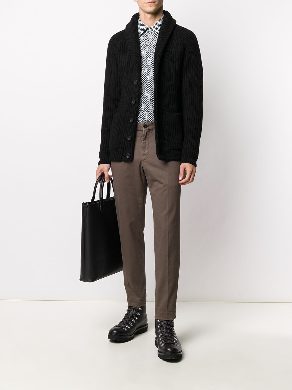 DELL'OGLIO geometric button-down shirt