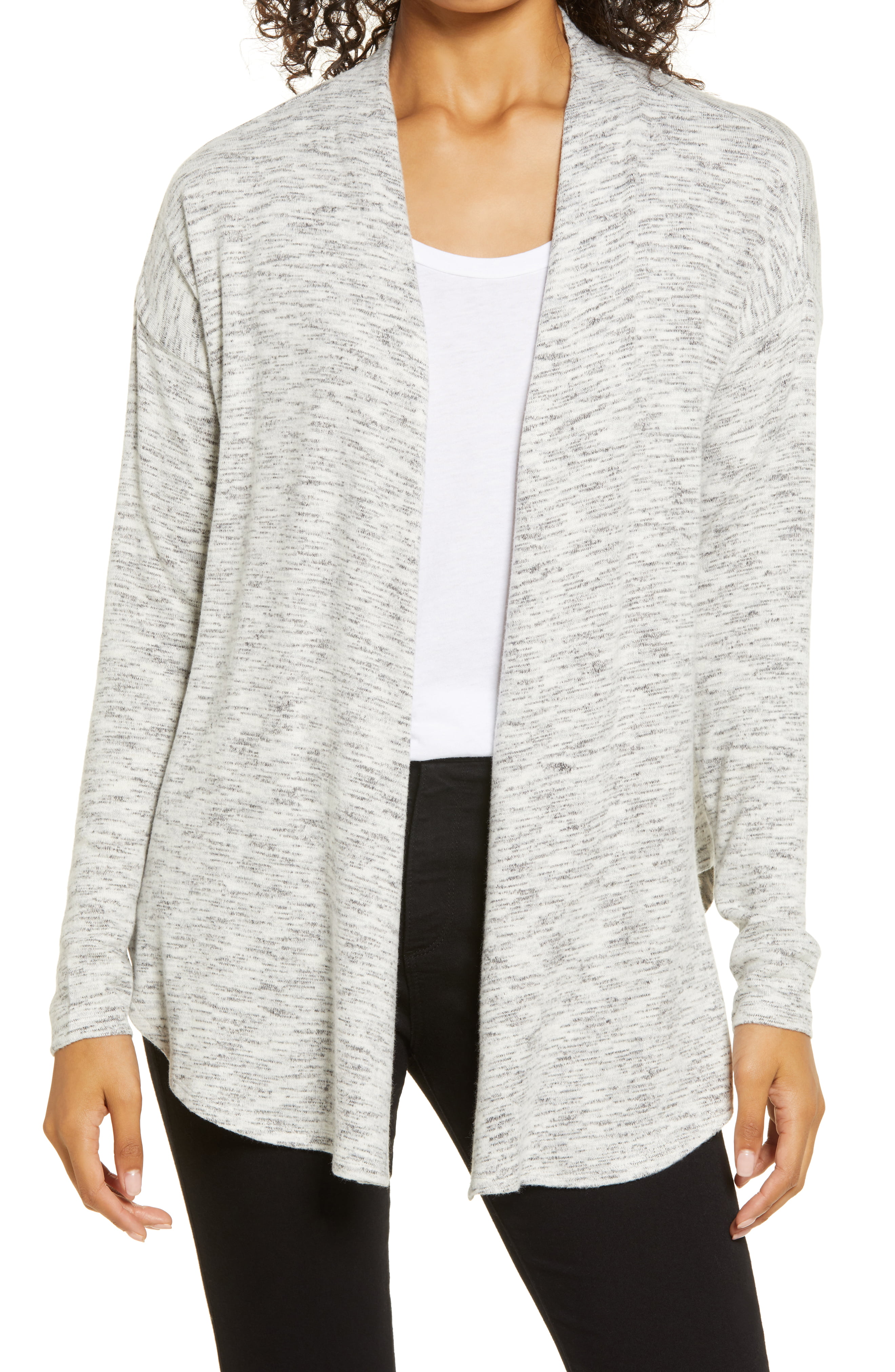 bobeau open front cardigan