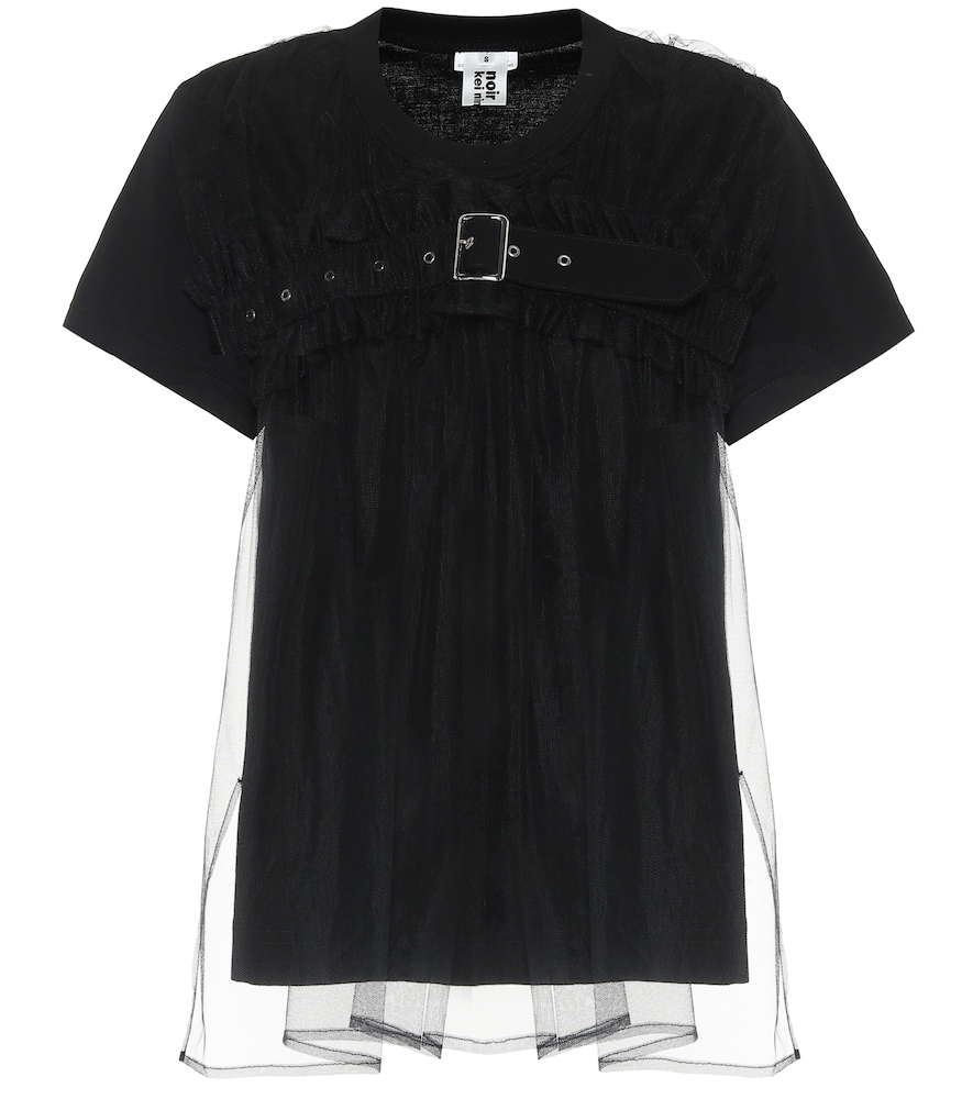 noir kei ninomiya フリルスリーブ Tシャツ ホワイト S Noir Kei
