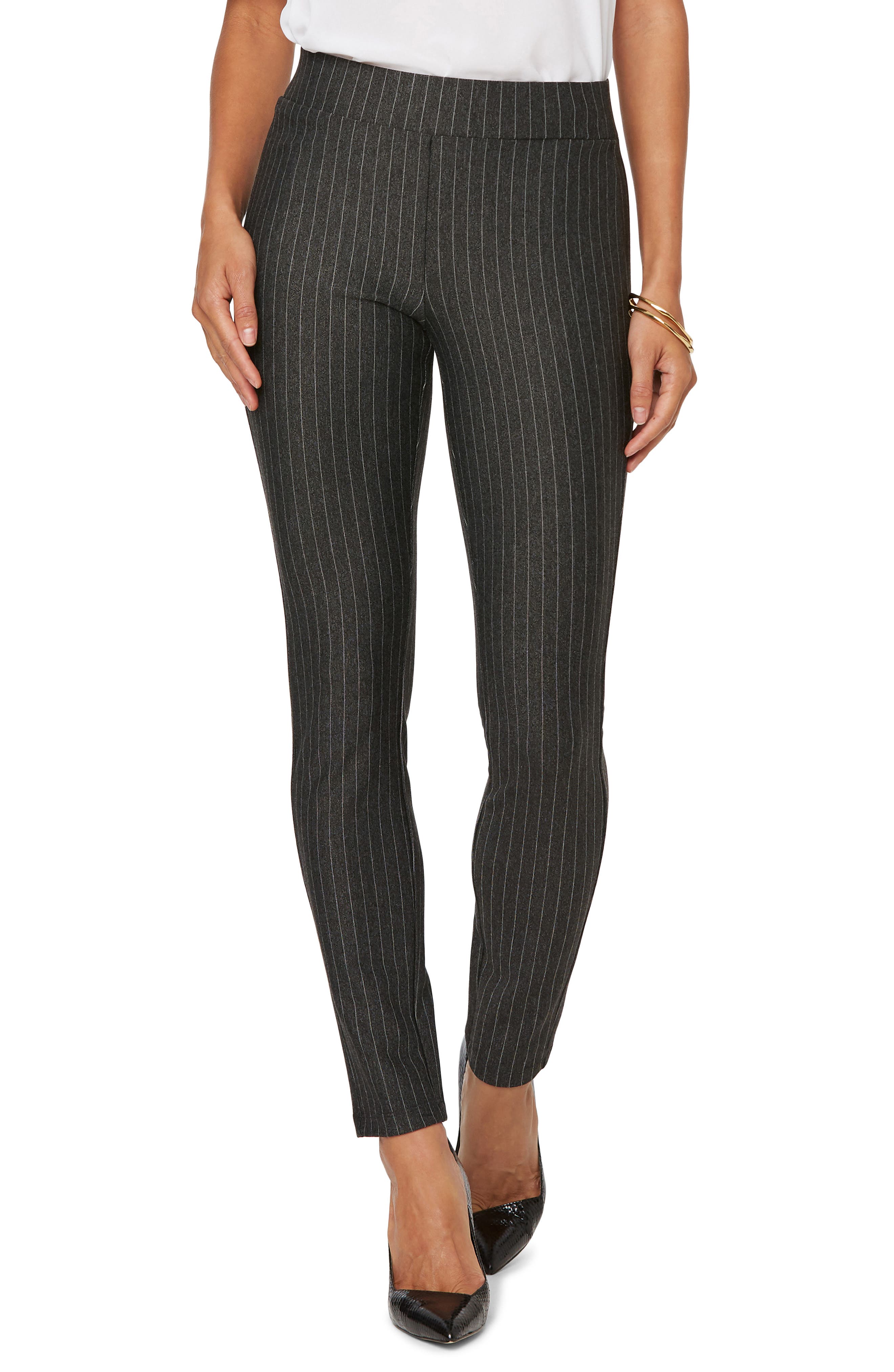 Pinstripe Ponte Leggings - Editorialist