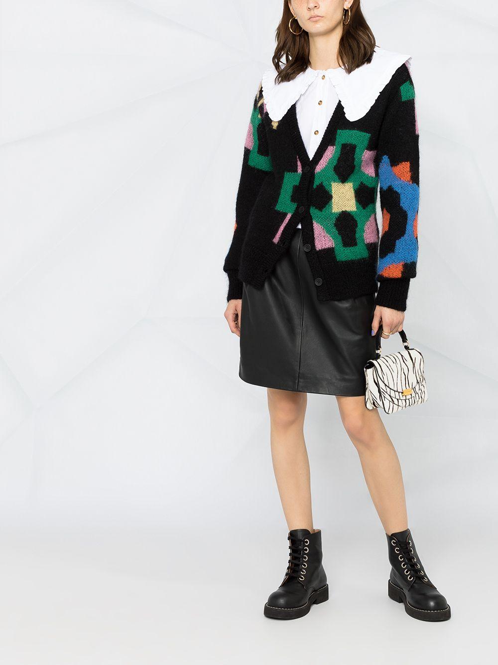 GANNI GANNI Organic Cotton Oversized Ruffled Collar Shirt