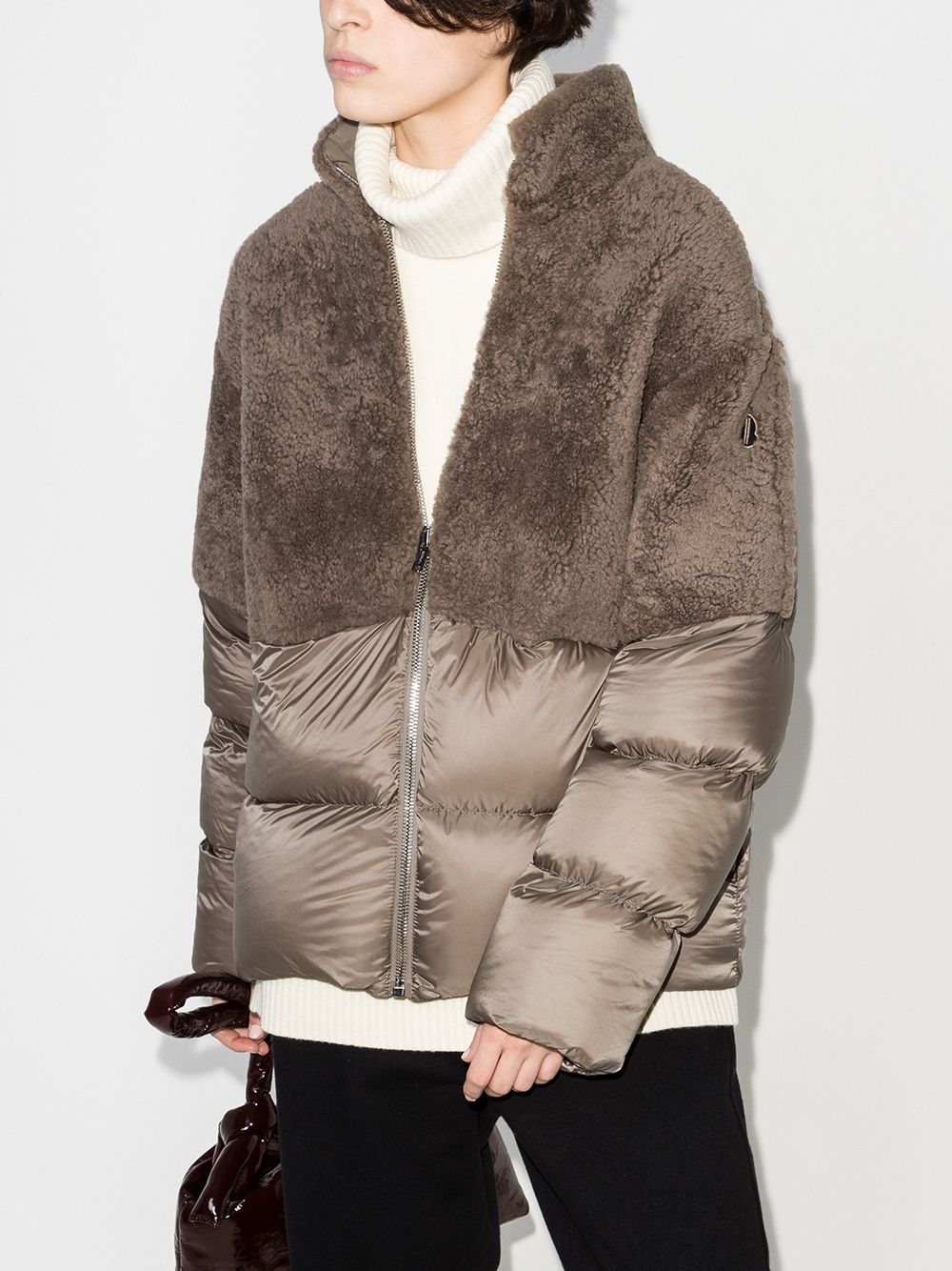 Moncler + Rick Owens Coyote Faux-Fur Puffer Jacket - Neutrals