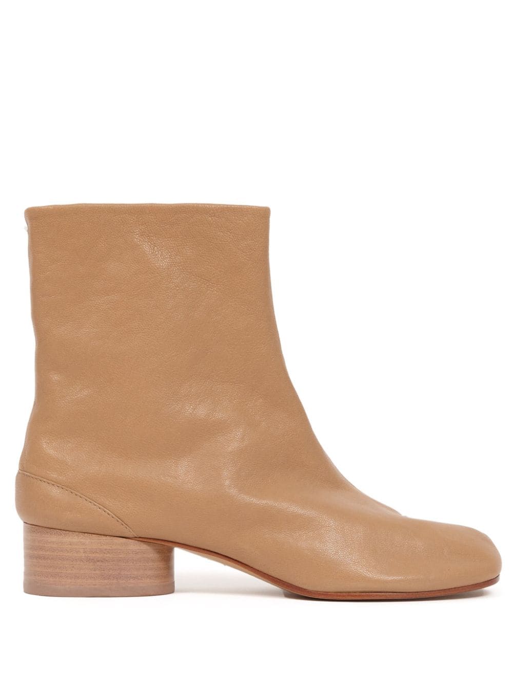 Maison Margiela Camel Leather Tabi Ankle Boots - NWT Maison Margiela Tabi 30mm Leather Ankle Boots | Neutrals  main image 4