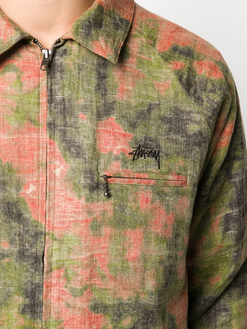 StüSsy Tie-Dye Jacket In Green - 32% Off | Editorialist