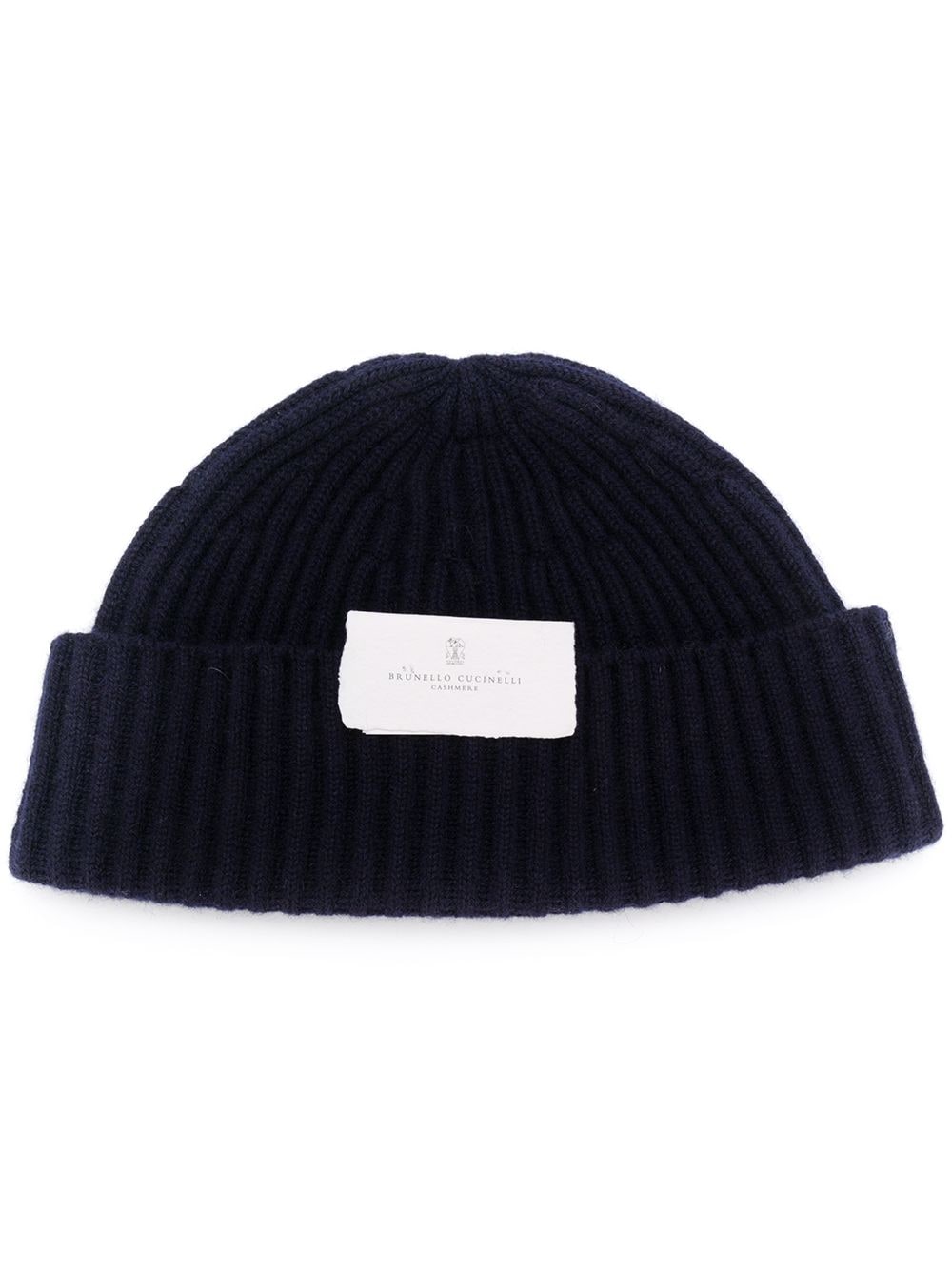 Brunello Cucinelli Ribbed Beanie - Blue | Editorialist