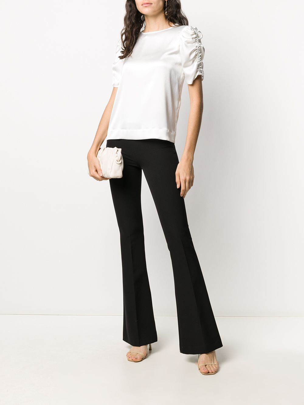 BLANCA VITA Blanca Vita Fitted Flare Trousers