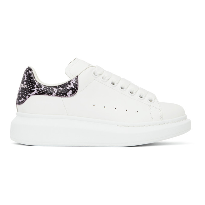 Alexander mcqueen white snake oversized sneakers Clearance