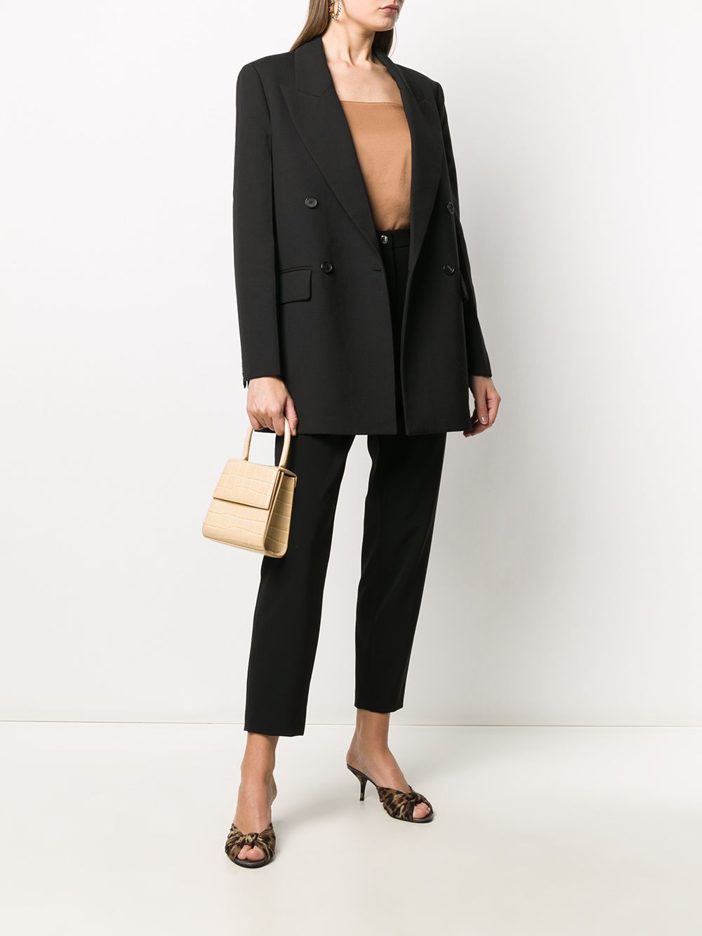 MOSCHINO Boutique Moschino High-Waisted Straight Leg Trousers