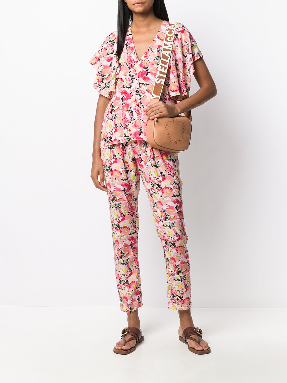 STELLA MCCARTNEY Stella McCartney Floral Print Cotton Trousers
