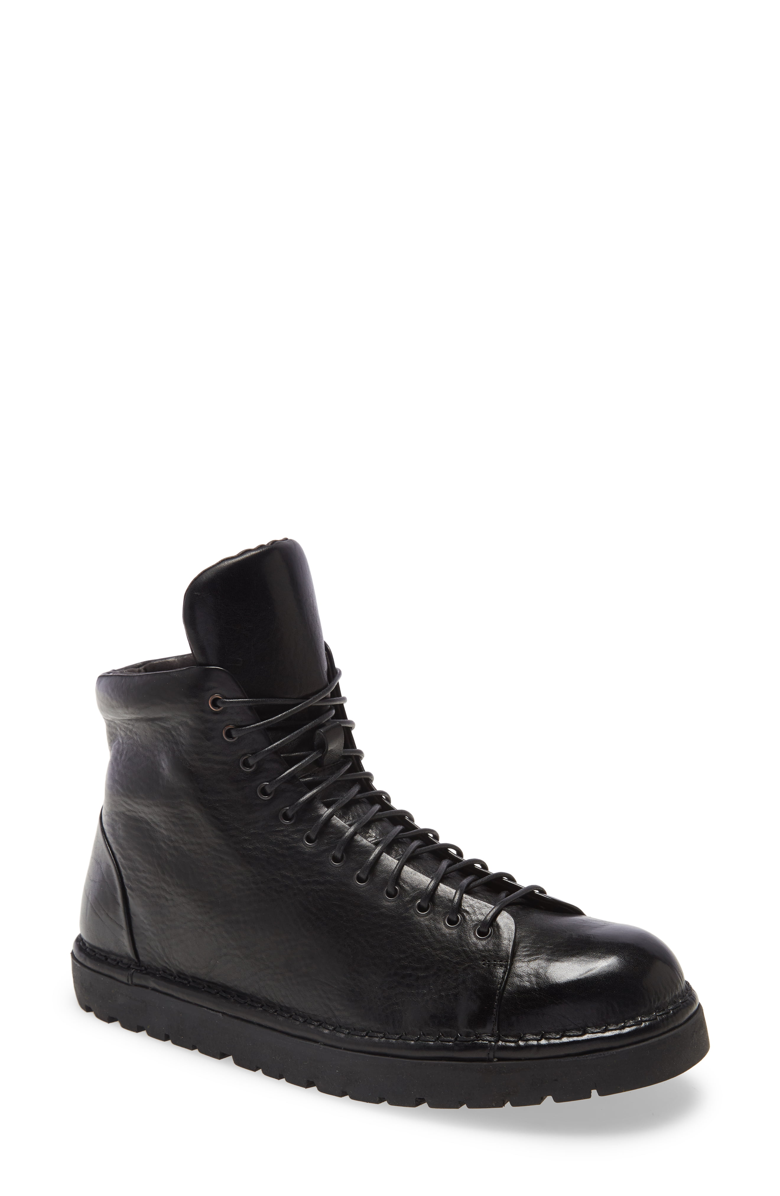 Marsèll Pallottola Pedula Combat Boot - Black | Editorialist