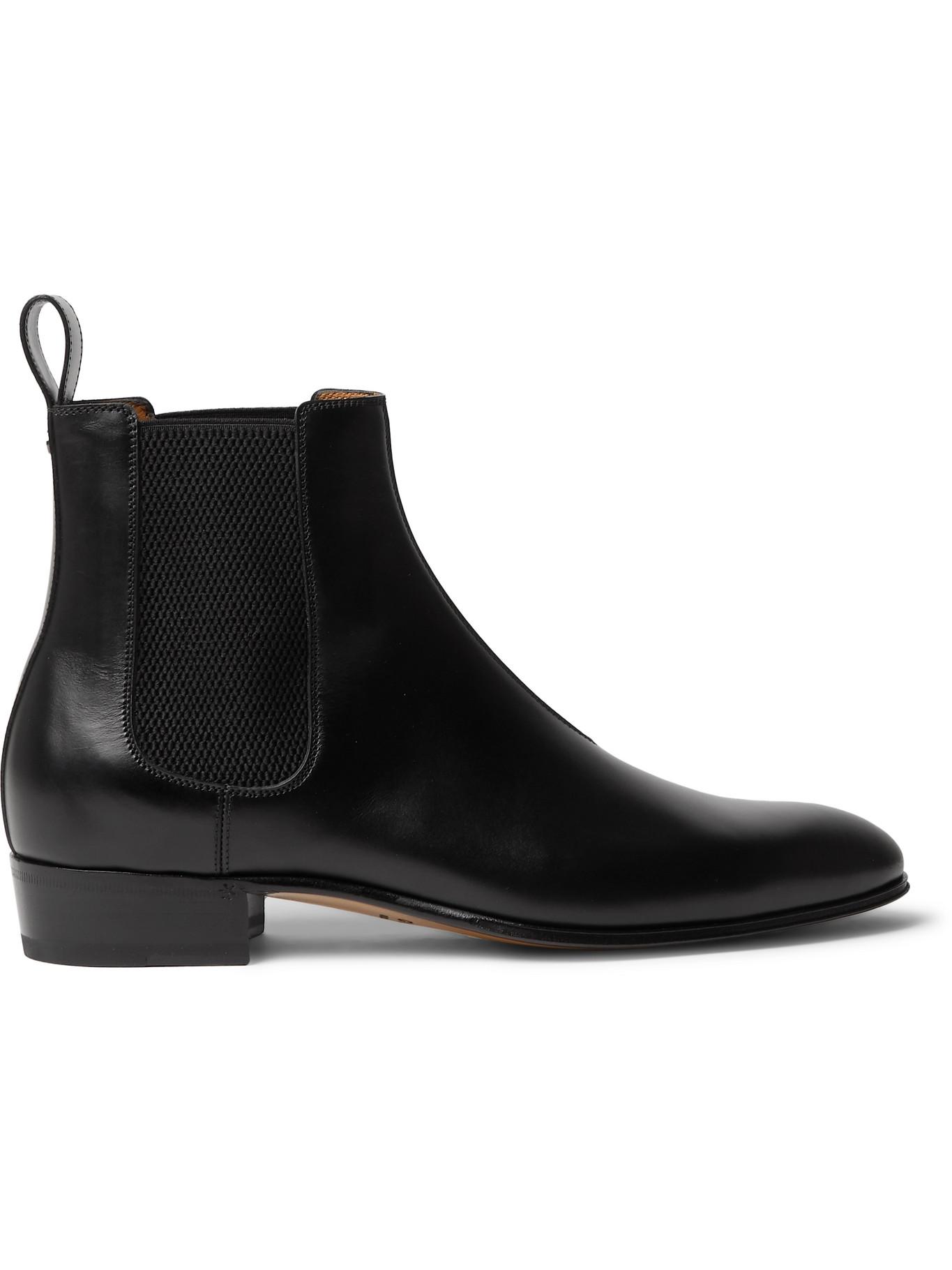Gucci Leather Chelsea Boots - Black | Editorialist