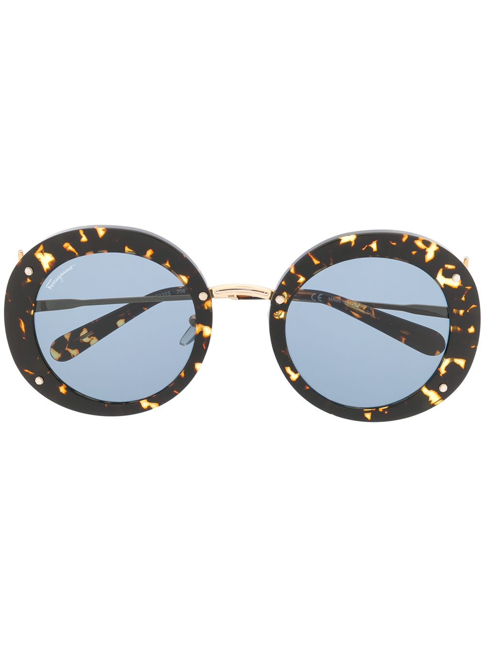 ferragamo round sunglasses