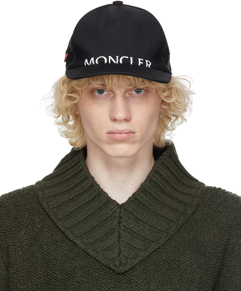 Moncler Black Logo Cap - Editorialist