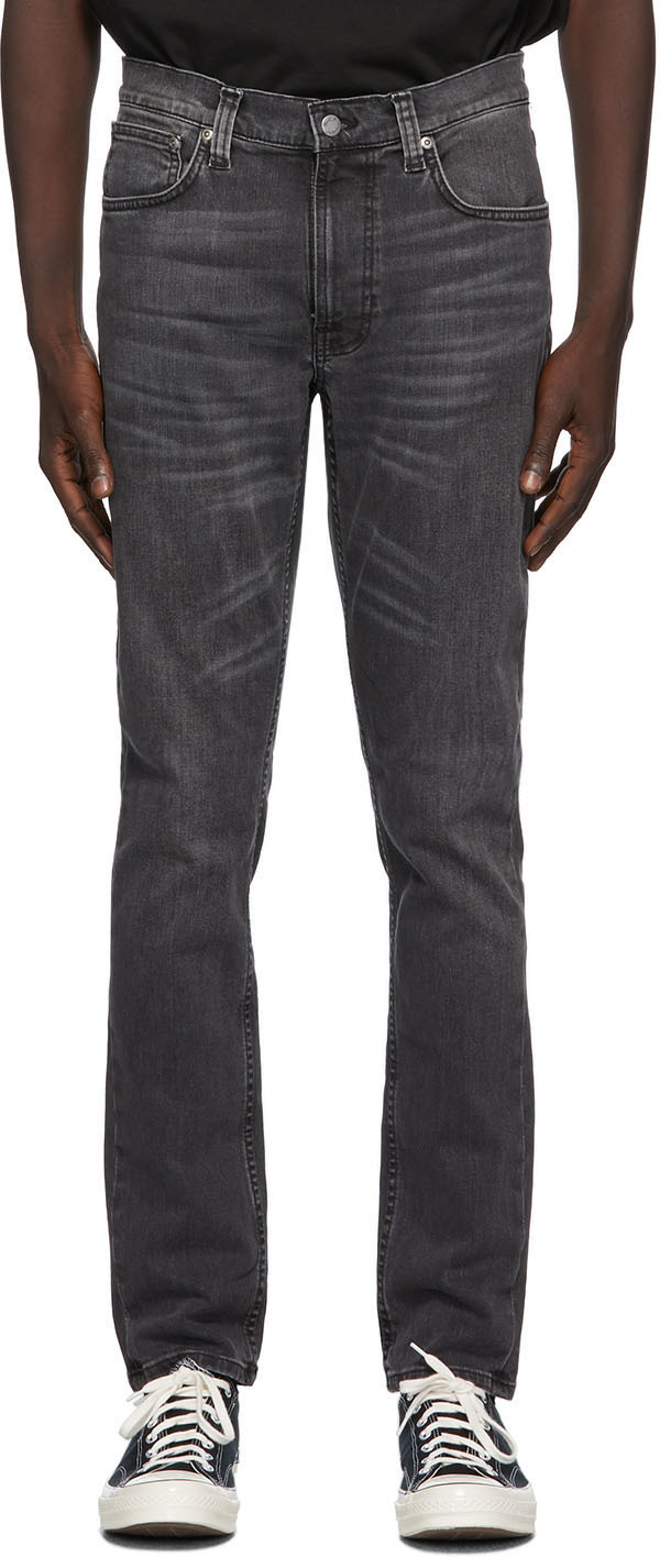 Nudie Jeans Grey Lean Dean Jeans 