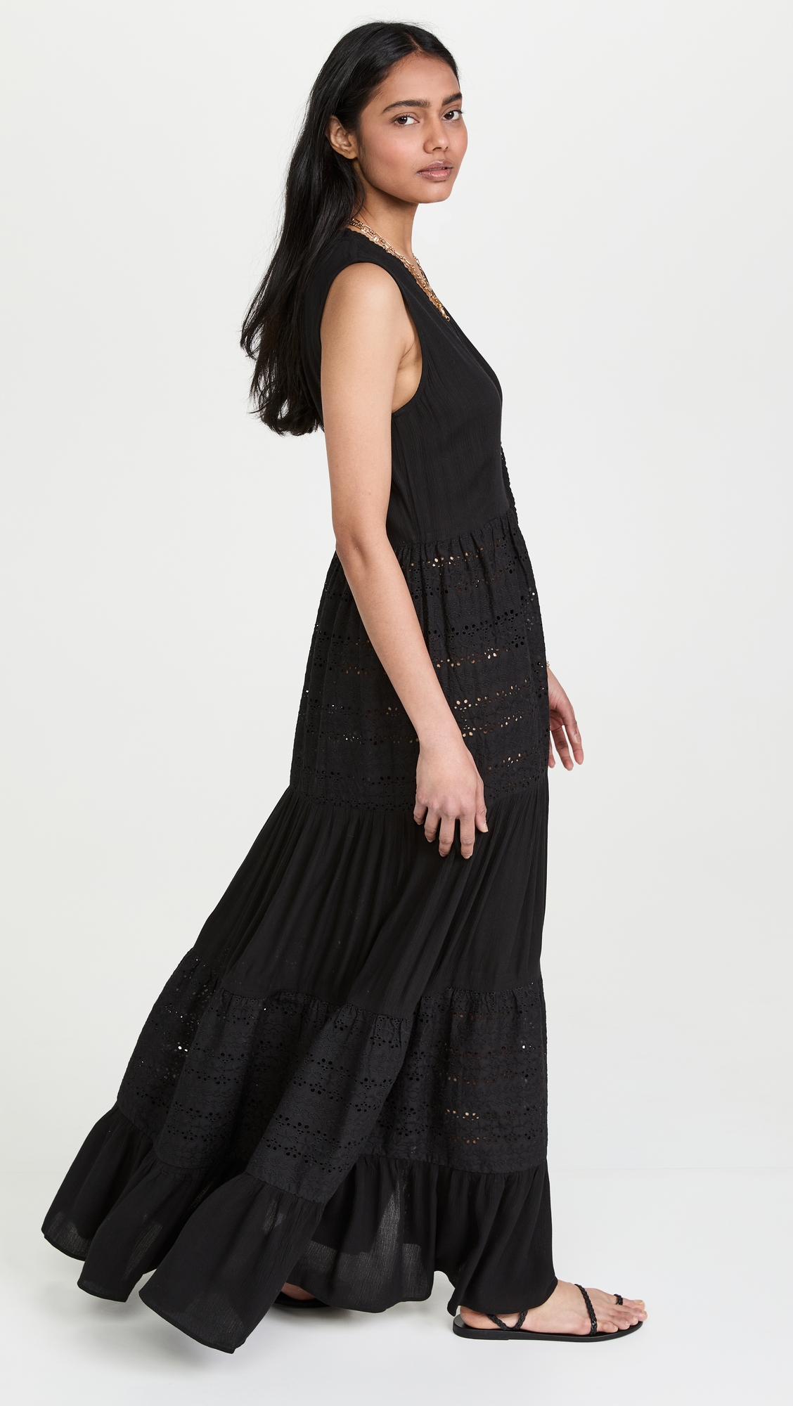 PLAYA LUCILA Eyelet Maxi Dress