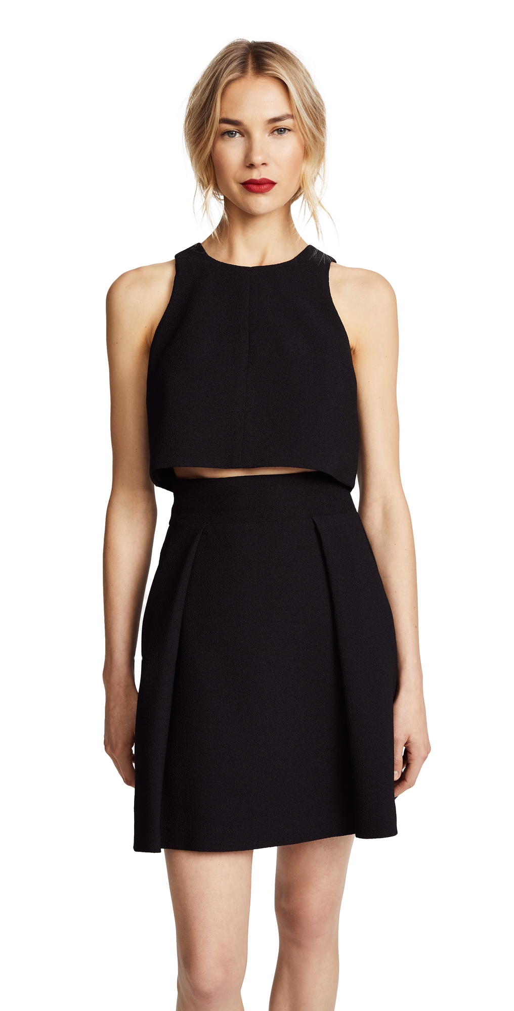 black halo sanibel 2 piece mini dress Sanibel Two Piece Mini Dress – Black Halo main image 1