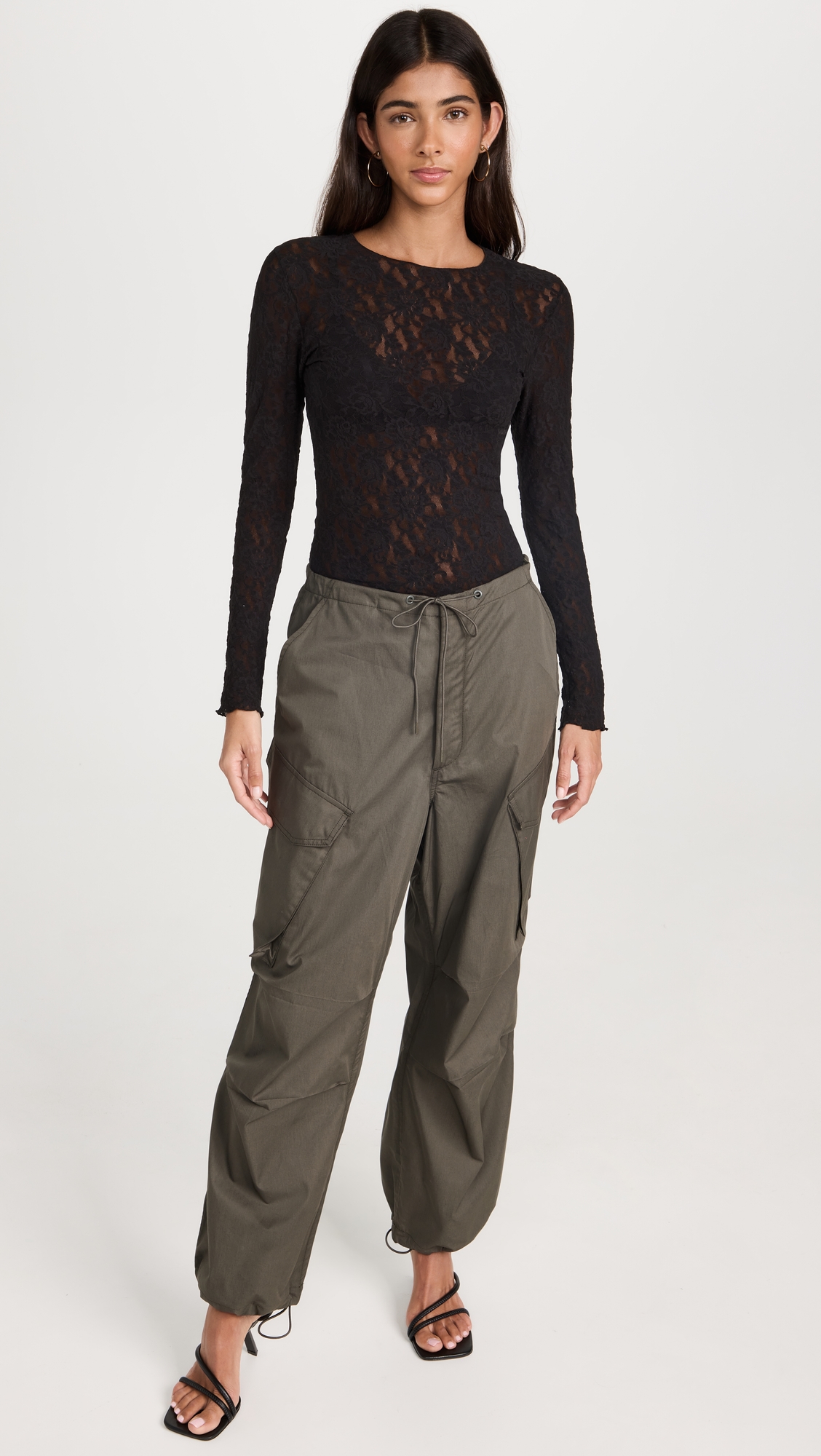 HANKY PANKY Signature Lace Long Sleeve Top