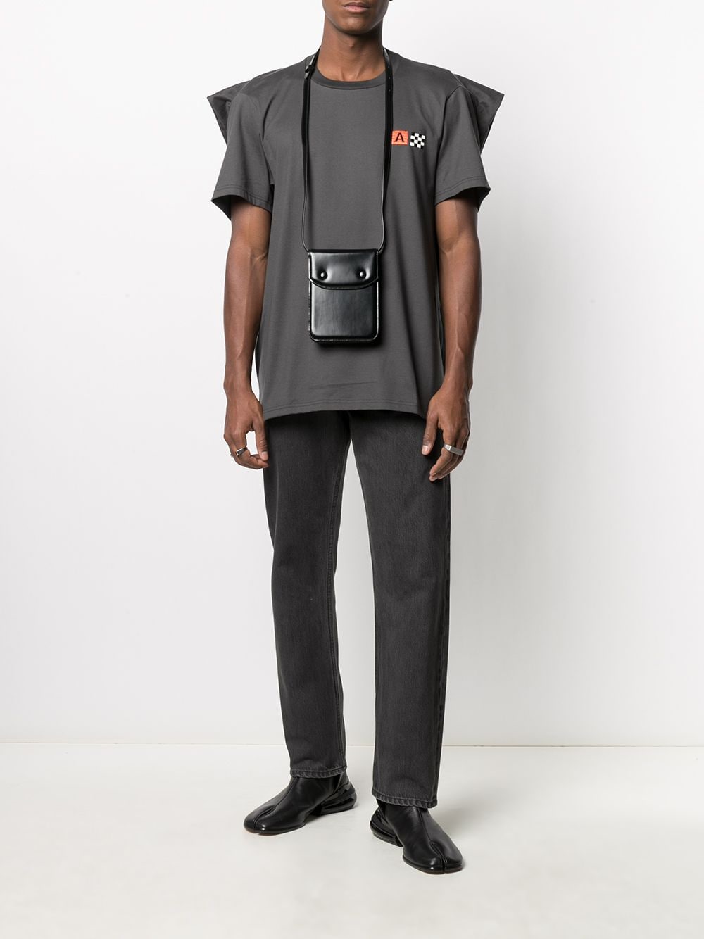 AMBUSH AMBUSH Folded-Edge Crew-Neck T-Shirt