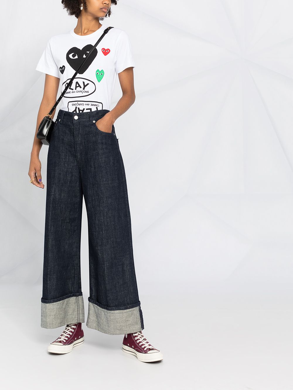 PLAY COMME DES GARCON Comme Des Garçons Play Logo-Print T-Shirt