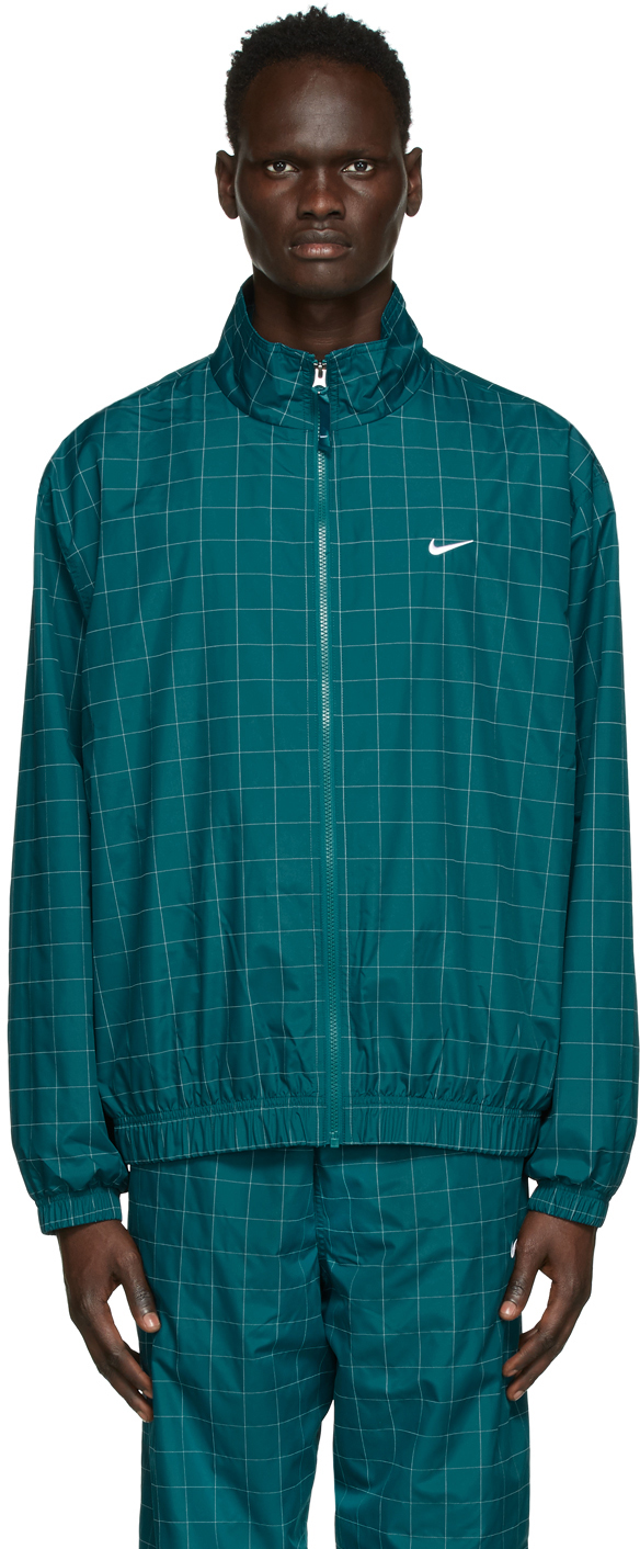green nike track jacket