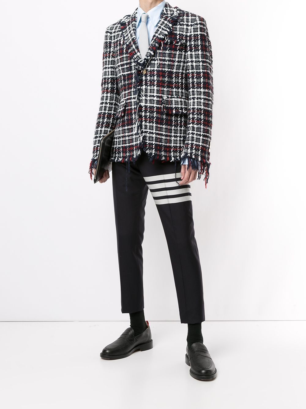 THOM BROWNE Thom Browne 4-Bar Low-Rise Trousers