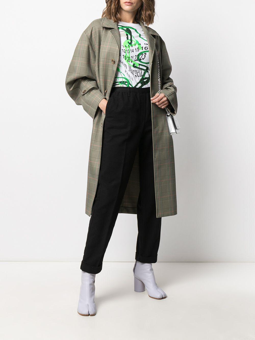 MAISON MARGIELA Maison Martin Margiela Black Cotton Tapered Cropped Leg Trousers
