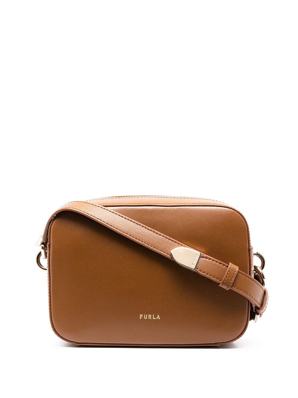 Furla Block Mini Crossbody Bag Brown Editorialist
