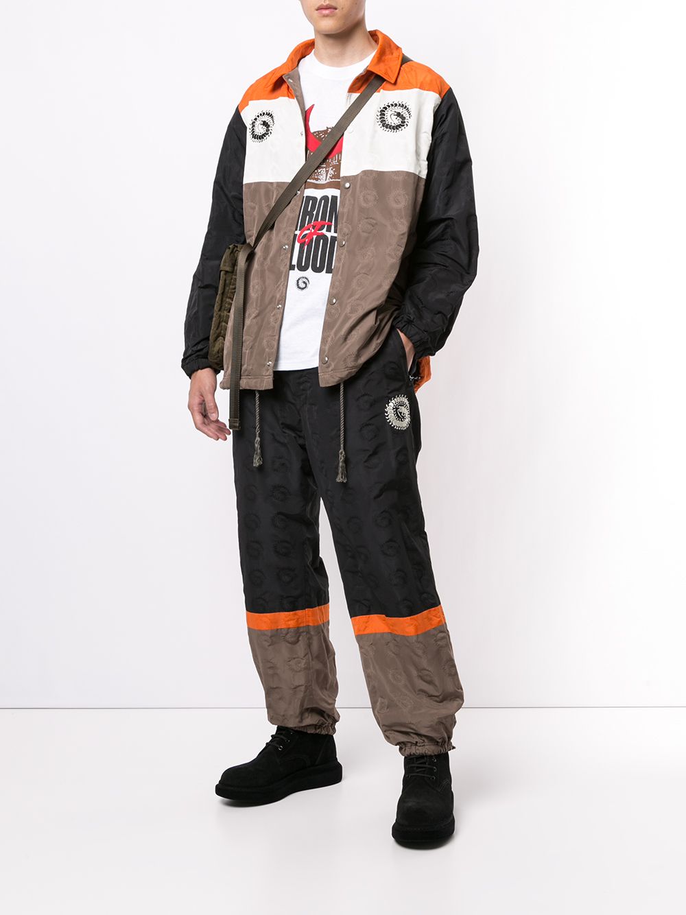 UNDERCOVER Undercover Colour-Block Logo-Print Jacket