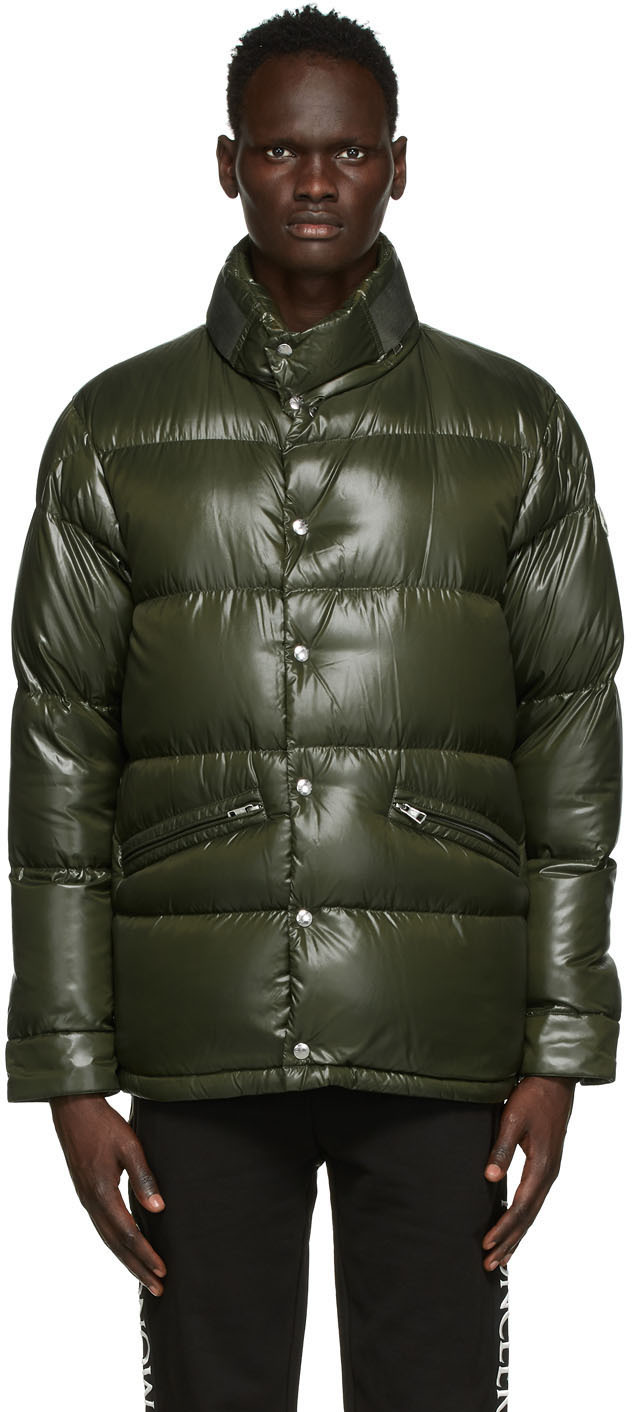 green moncler coat